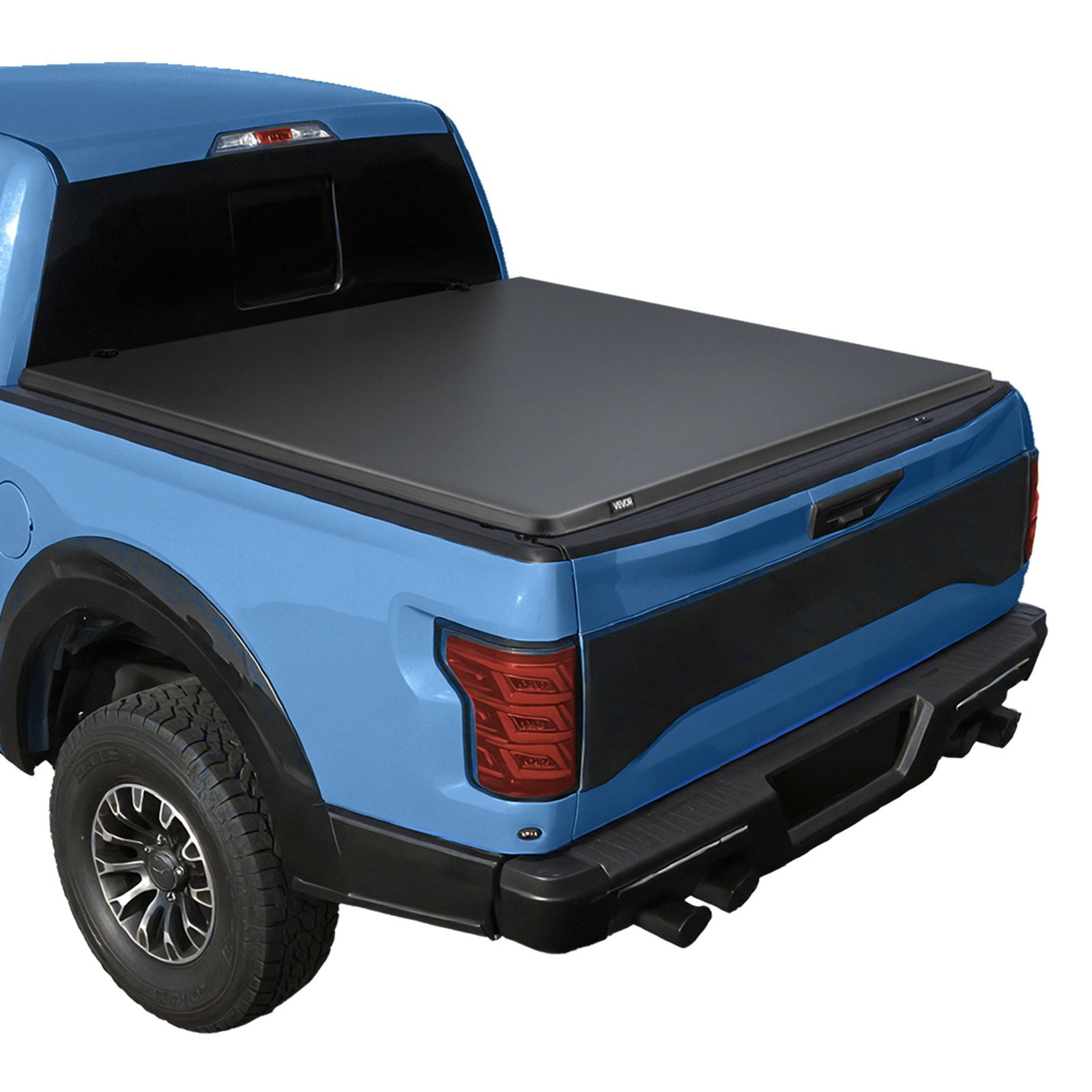 VEVOR Soft Roll-Up Truck Bed Tonneau Cover, Compatible with 2015-2025 ...