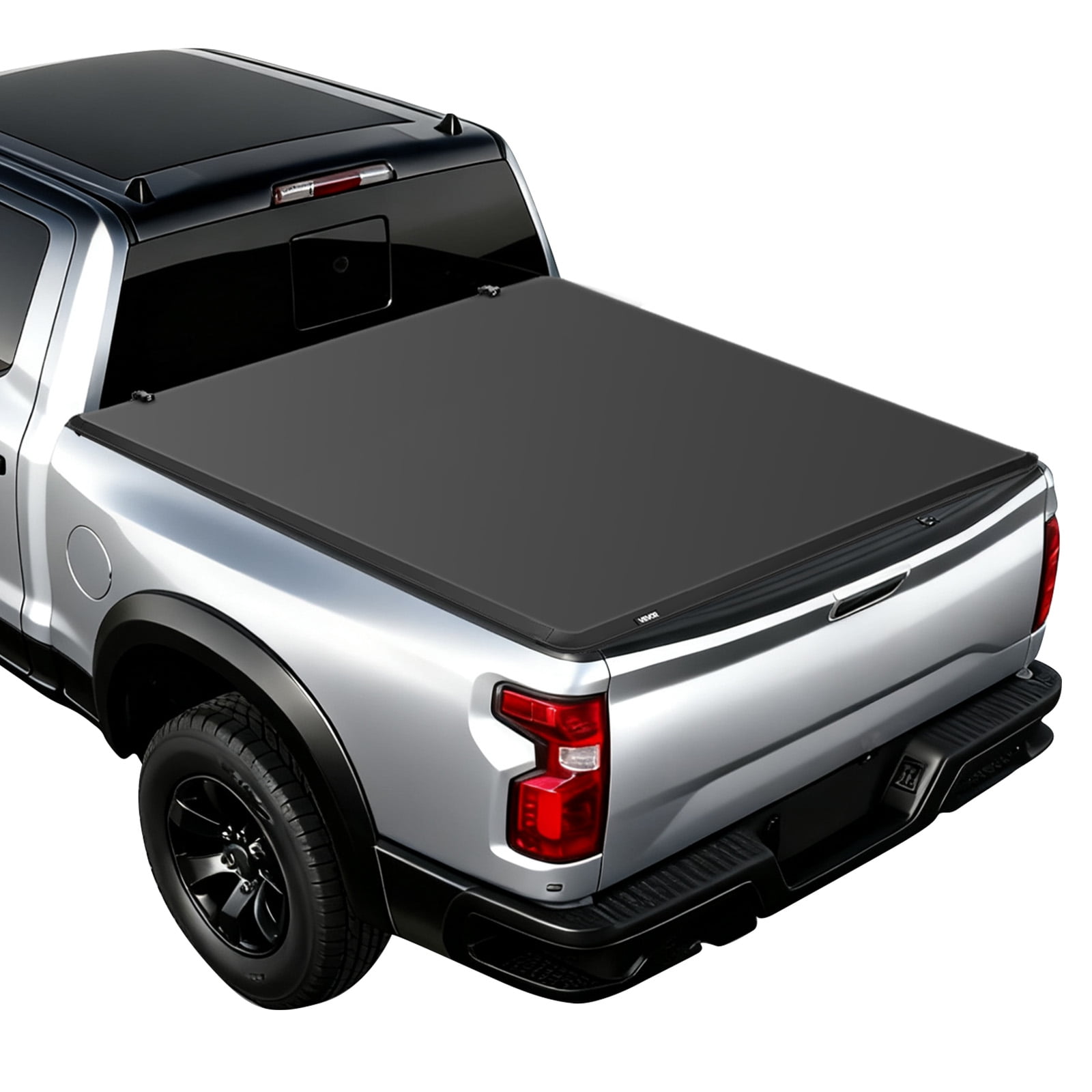VEVOR Soft Tri-Fold Truck Bed Tonneau Cover, Compatible with 2009-2025 ...