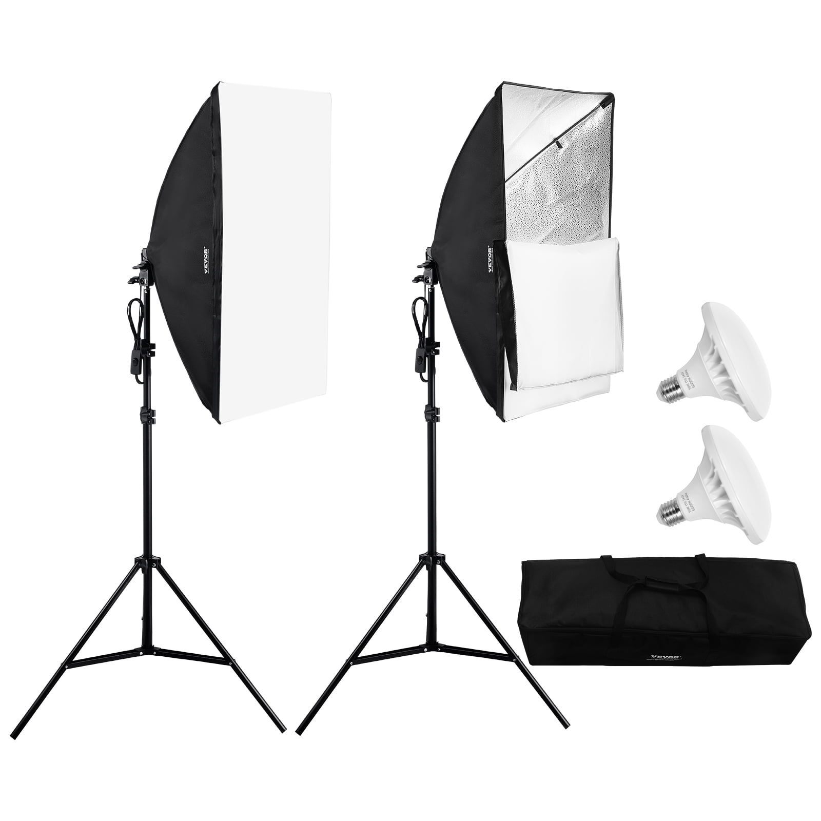 VEVOR Softbox Lighting Kit, 20" x 28", Professional Softbox with 30W ...