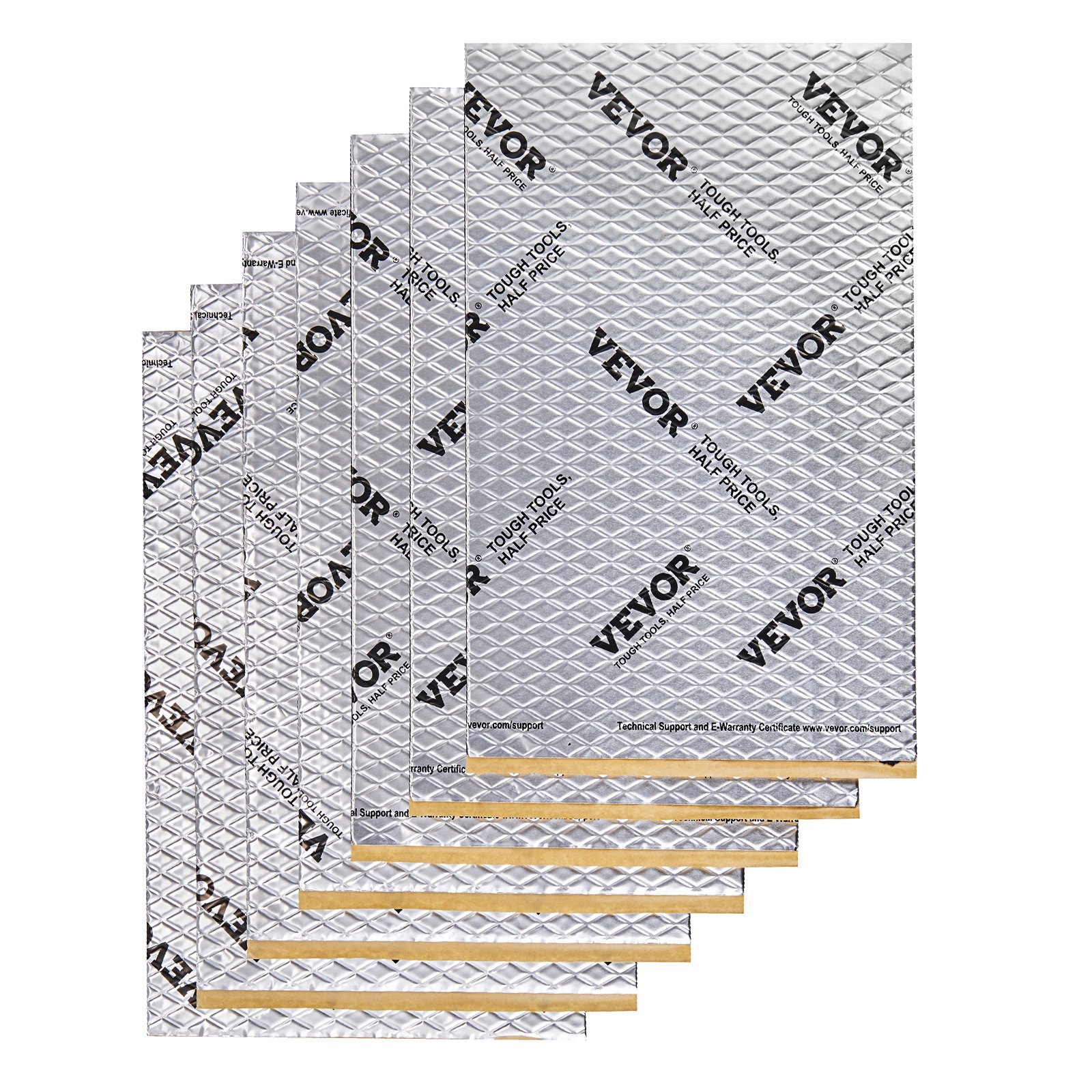 VEVOR Sound Absorption Sheets – 47pcs, Noise-Blocking Vinyl Curtains ...