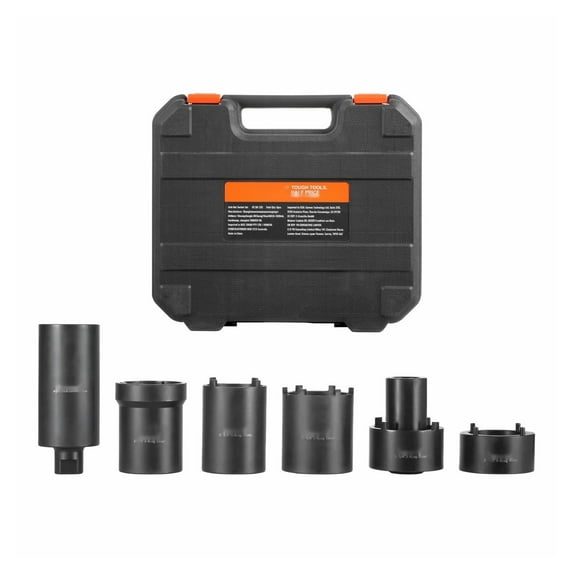 Spindle Nut Socket Tool Kit 1/2 inch Drive 6 Piece Axle Hub Nut Socket ...