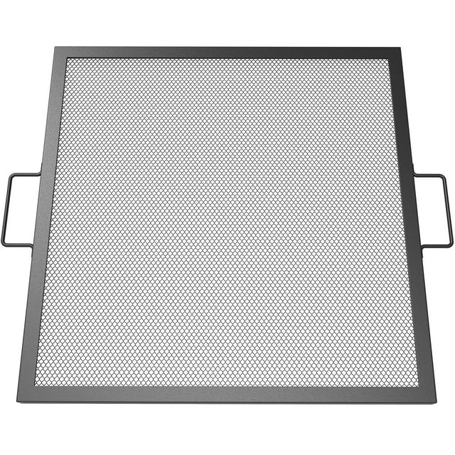 VEVOR Square Fire Pit Grate, 24 x 24 inch Fire Pit Grill Grate, X-Marks ...