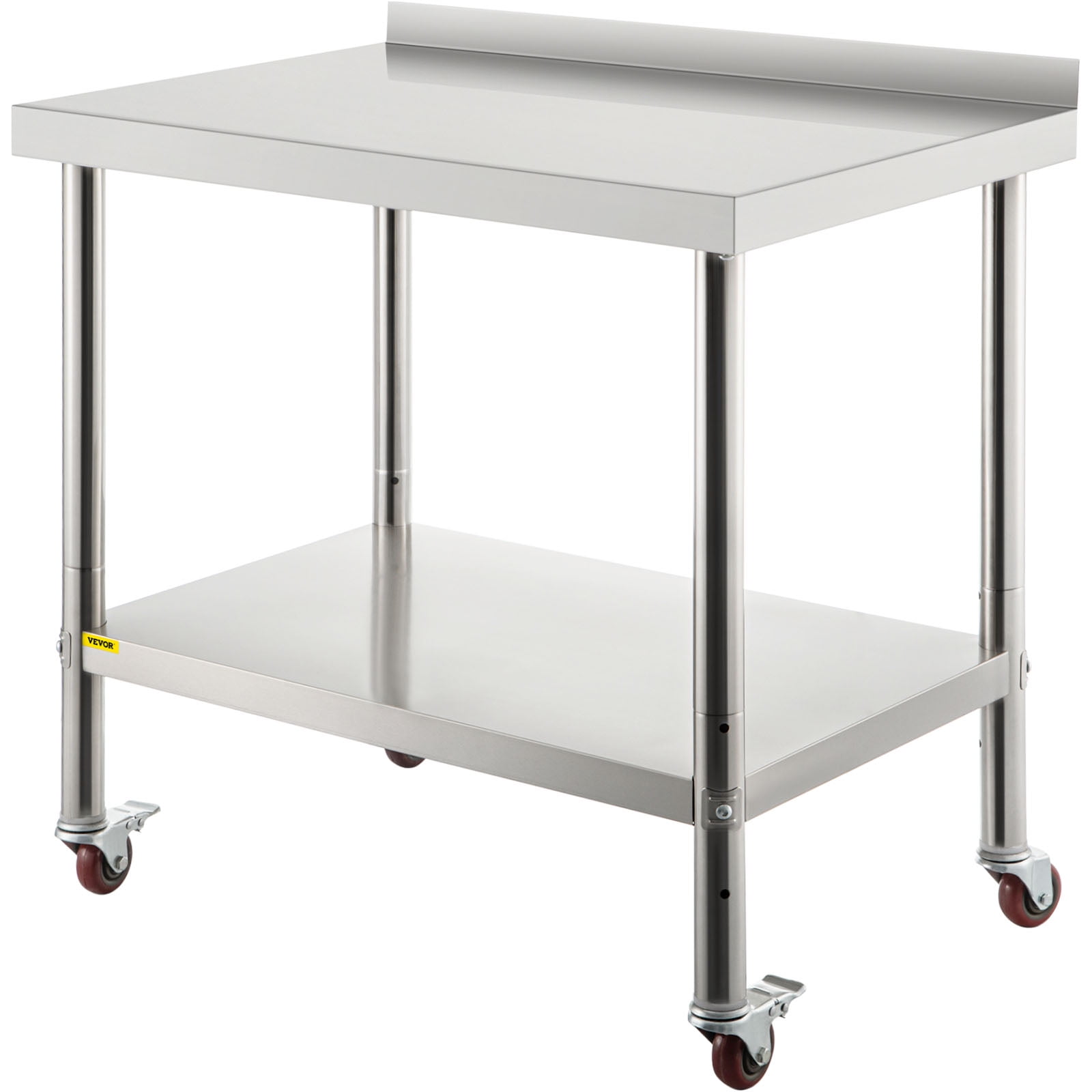 VEVOR Stainless Steel Prep Table, 36x24x35 inch, 440lbs Load, Heavy ...