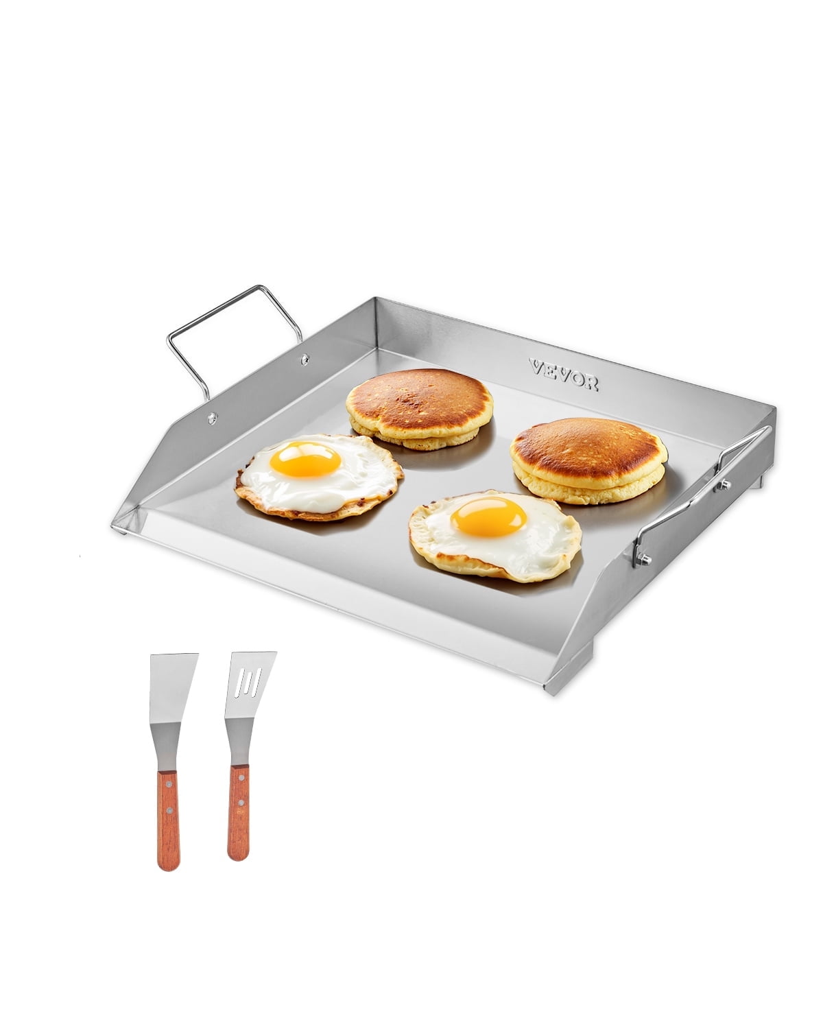 VEVOR Stainless Steel Griddle, 18x16 inch Universal Flat Top ...