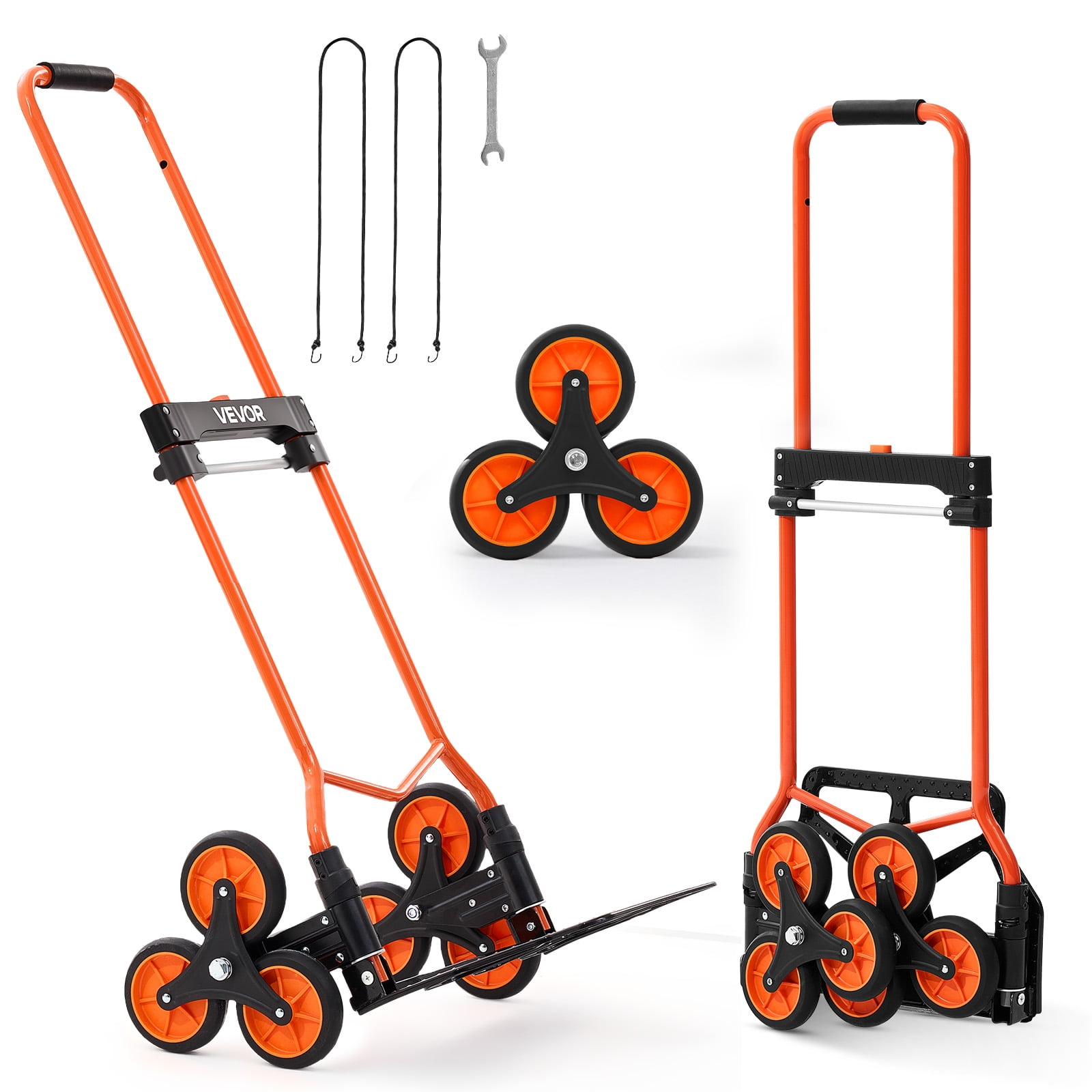 VEVOR Stair Climbing Cart, 120 lbs Stair-Climbing Capacity, Portable ...