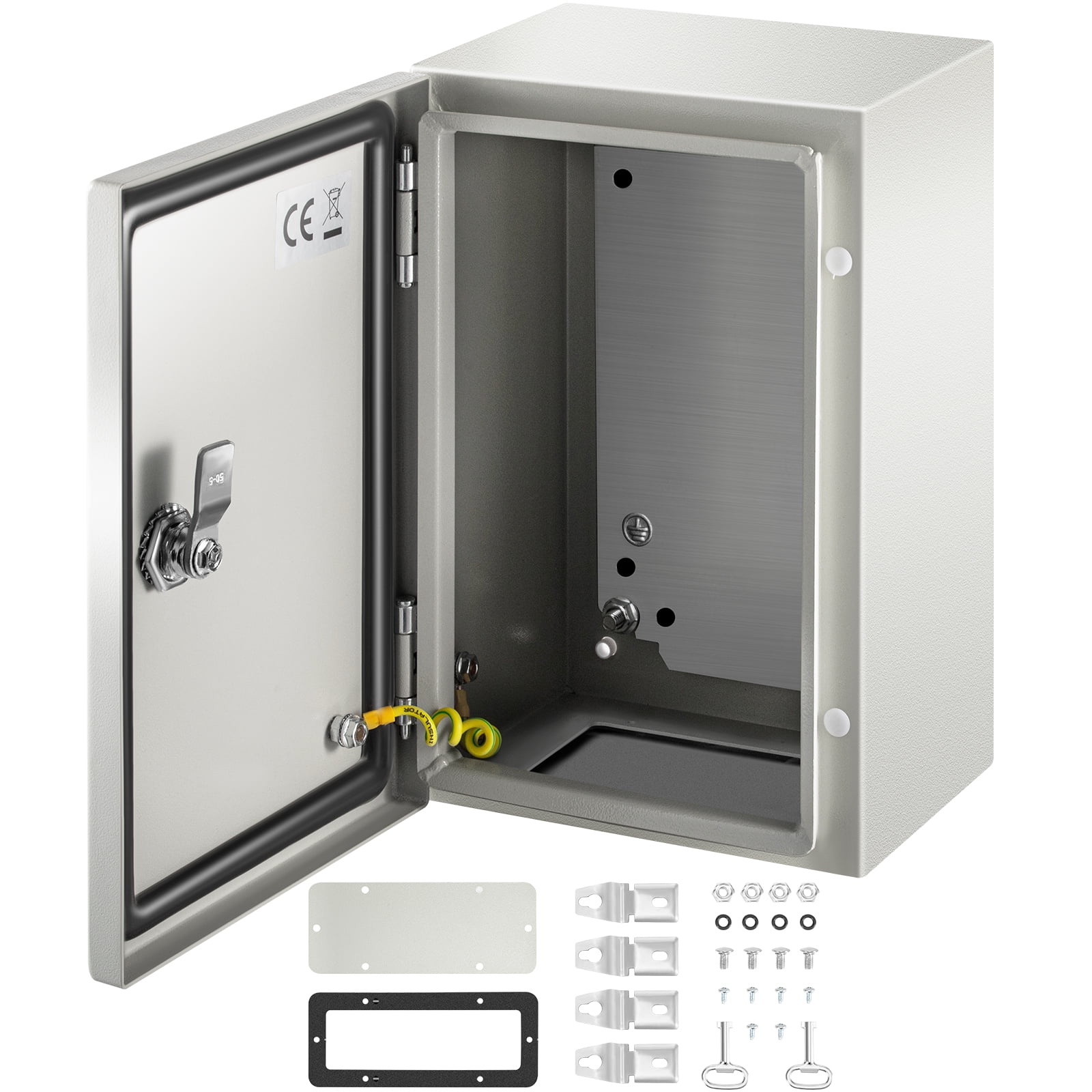 VEVOR, Steel Electrical Box, 12 inchx8 inchx6 inch, Weatherproof IP65 ...
