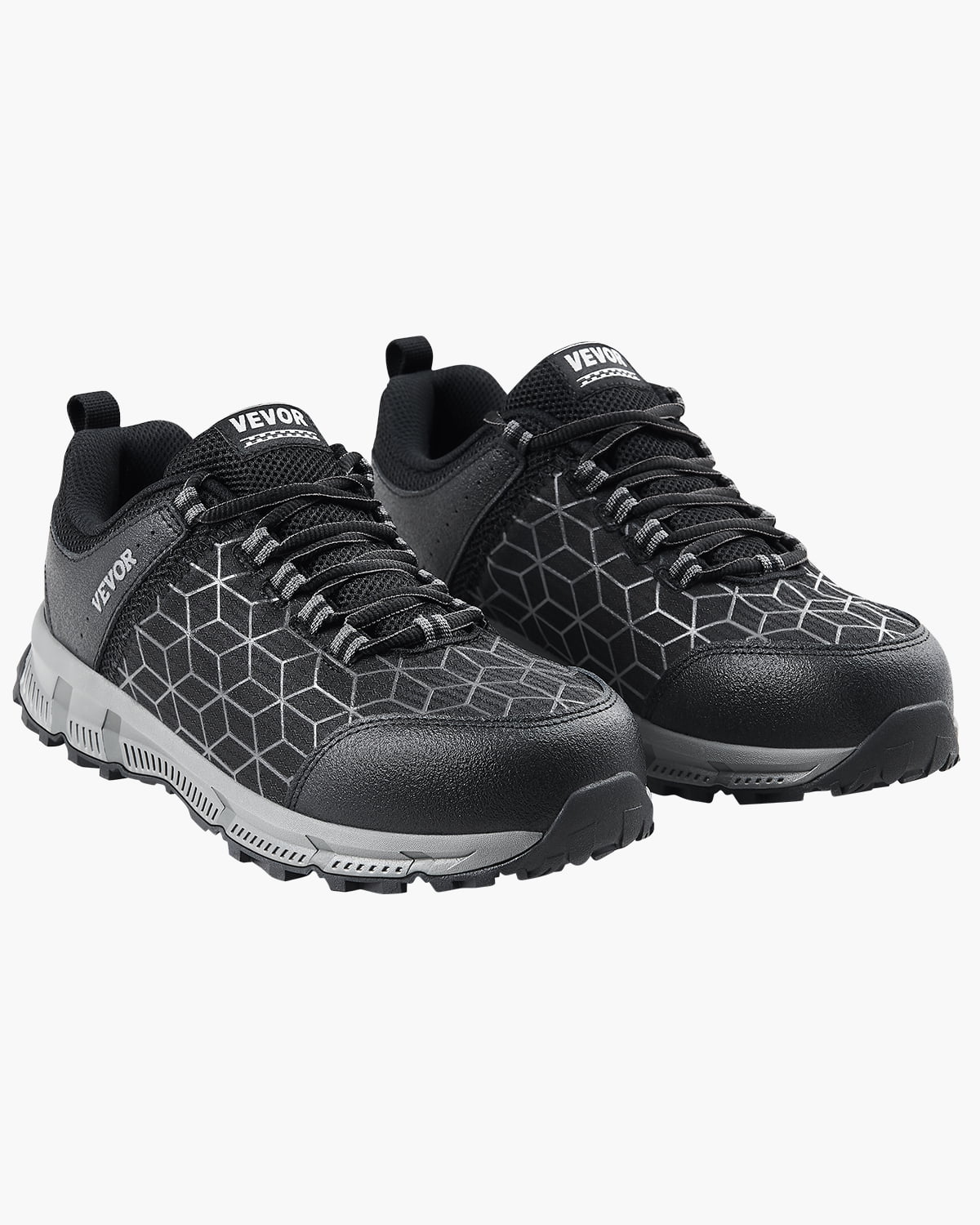 VEVOR Steel Toe Shoes for Men, US Size 11.5, Men’s Cushion Sport Safety ...