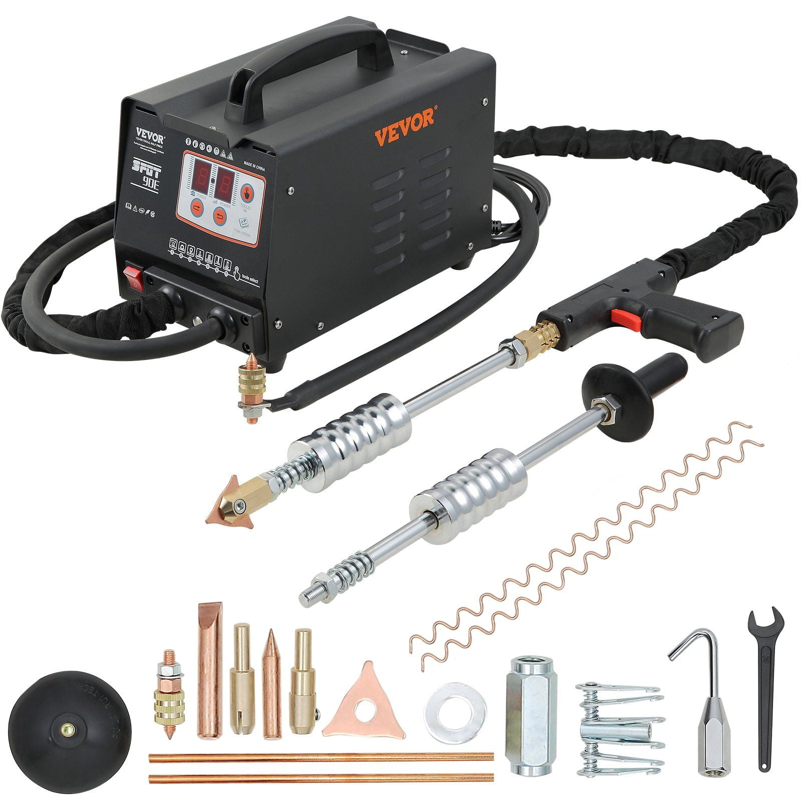 VEVOR Stud Welder Dent Repair Kit, 110V Spot Welding Machine with Slide ...