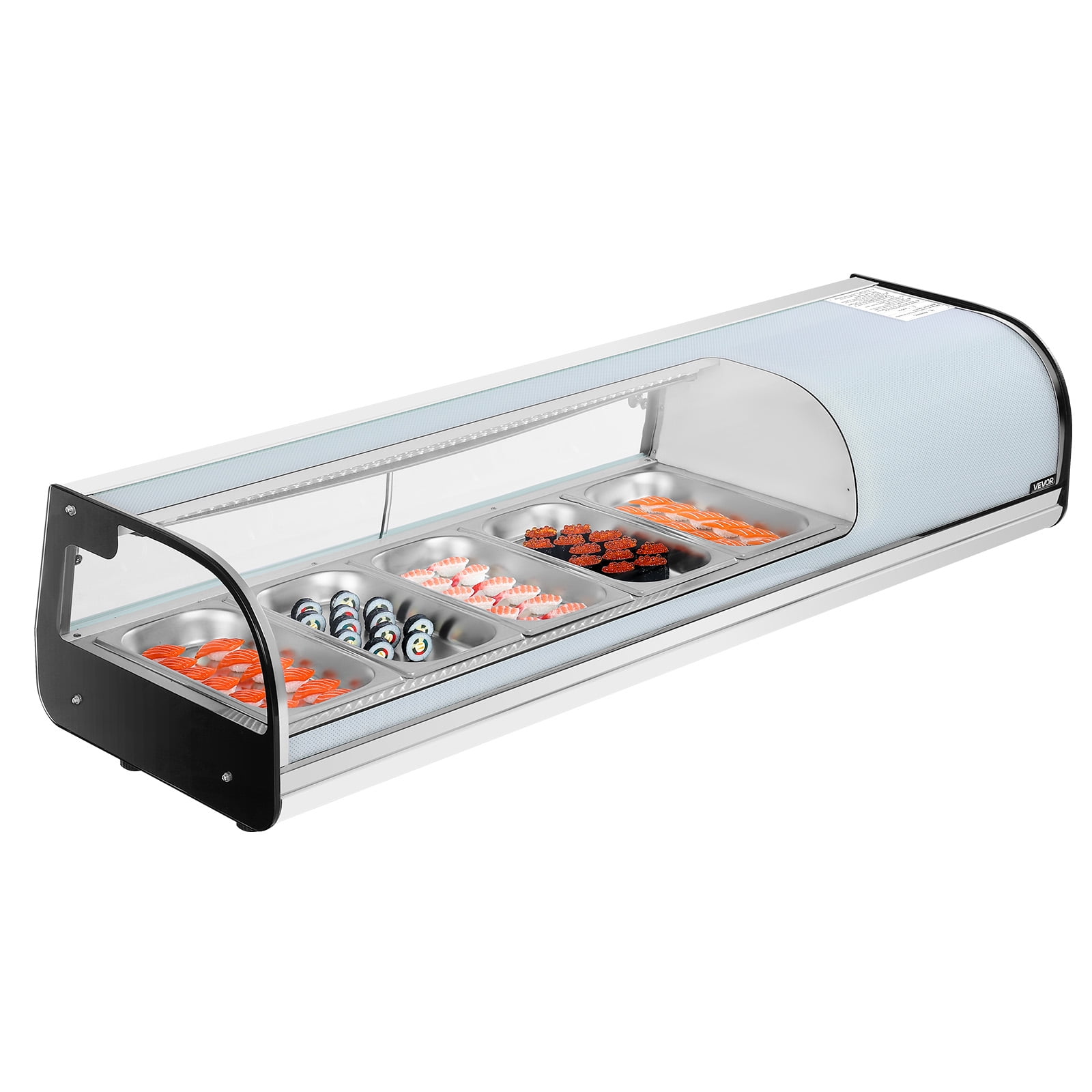 VEVOR Sushi Display Case Refrigerator, 1.8 Cu.ft Commercial Sushi Case ...