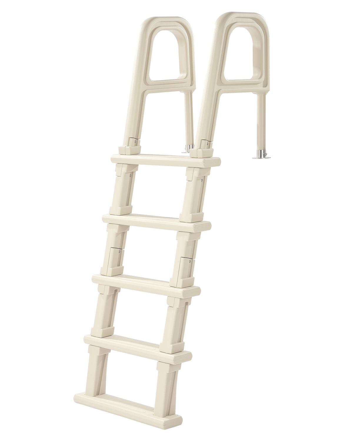 VEVOR Swimming Pool Ladder, 75°Inclined 5-Step Double Handrails Stair ...