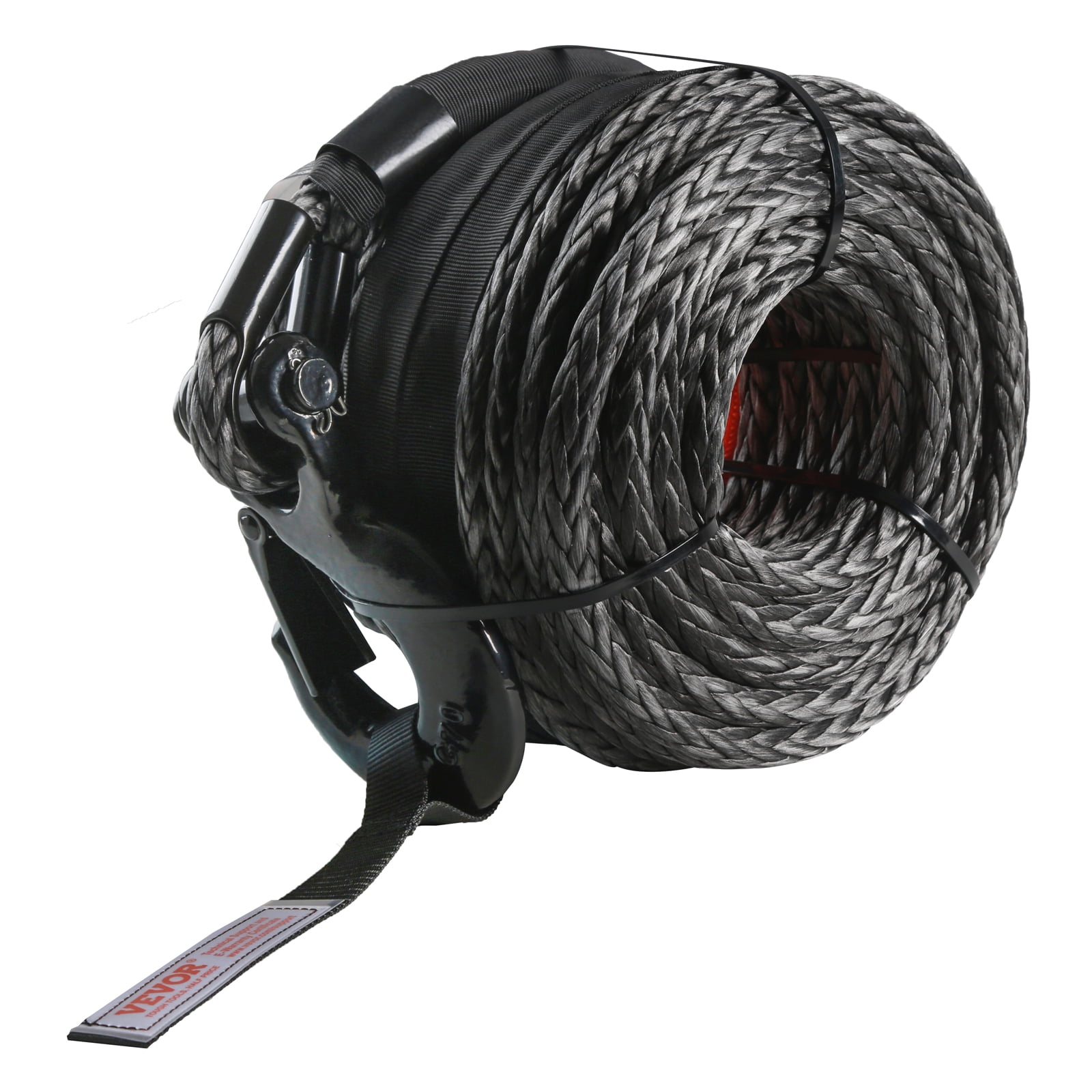VEVOR Synthetic Winch Rope, 3/8 Inch x 85 Feet 26,500 lbs Synthetic ...