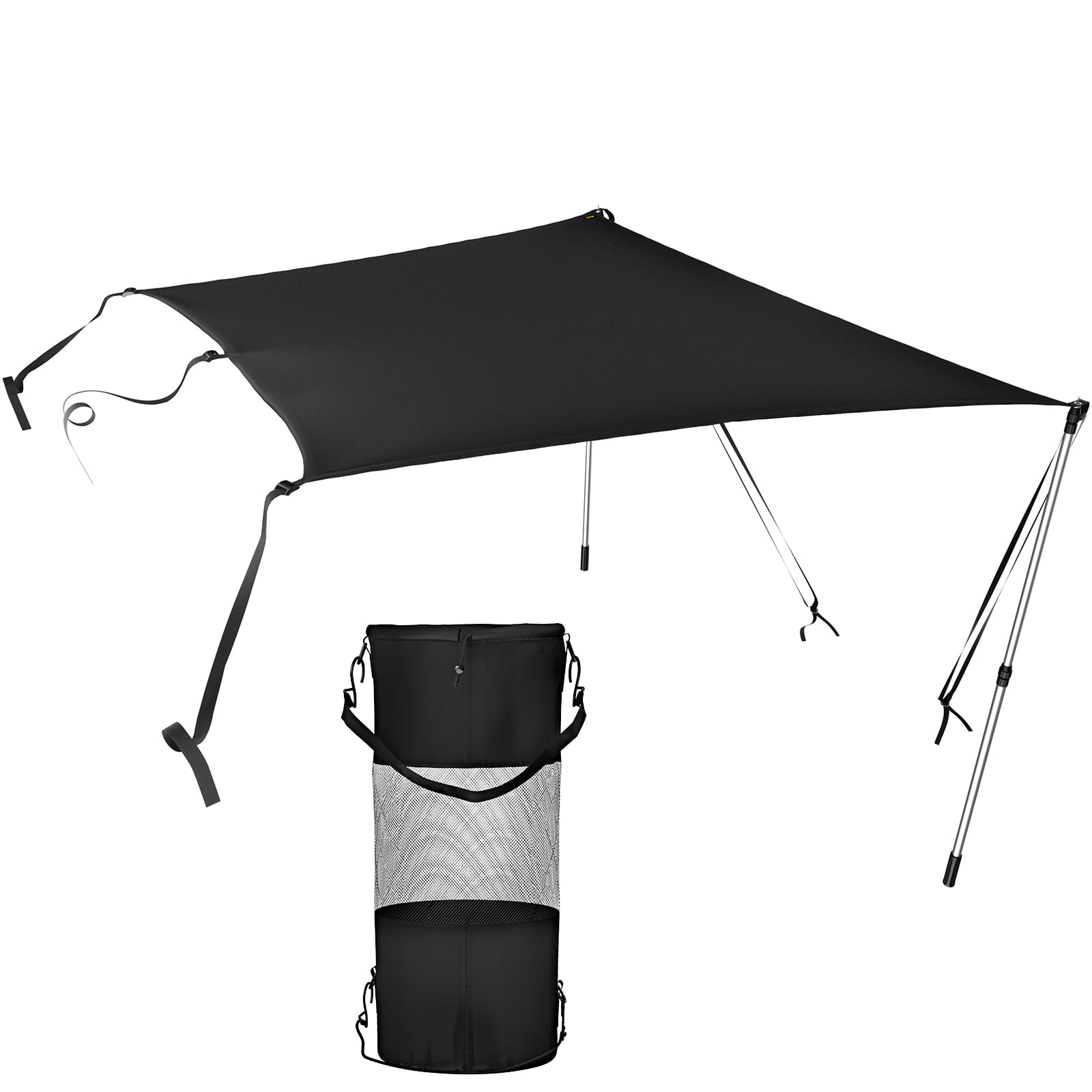 VEVOR T-top Shade Extension, 6' x 7', UV-proof 600D Polyester T-top ...