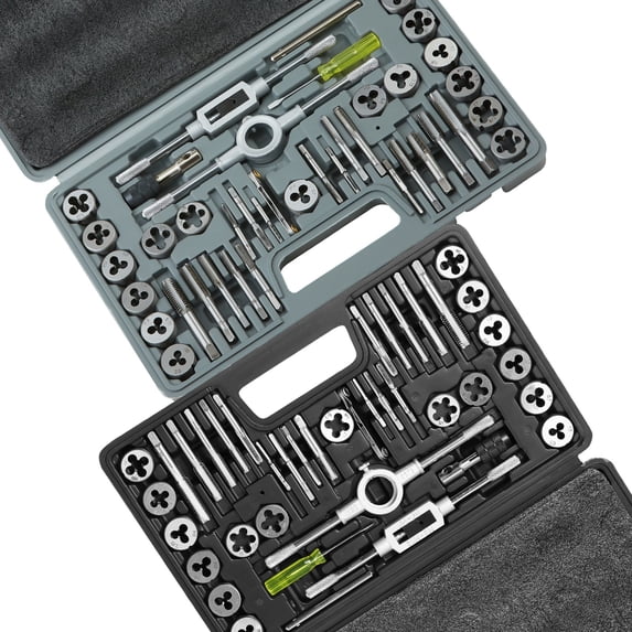 VEVOR Tap and Die Set, 80-Piece Metric and SAE Standard, Bearing Steel ...