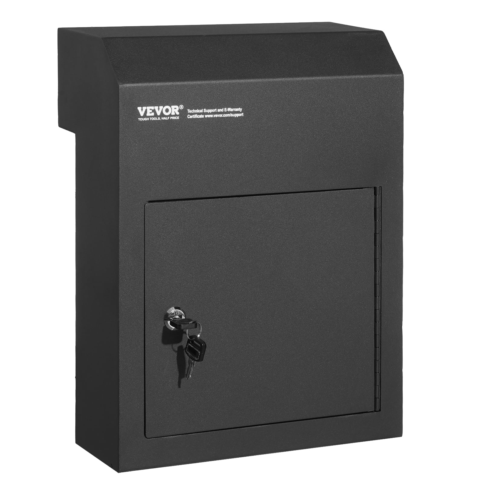 VEVOR Through The Door Key Drop Box, Heavy Duty Steel Through the Door ...