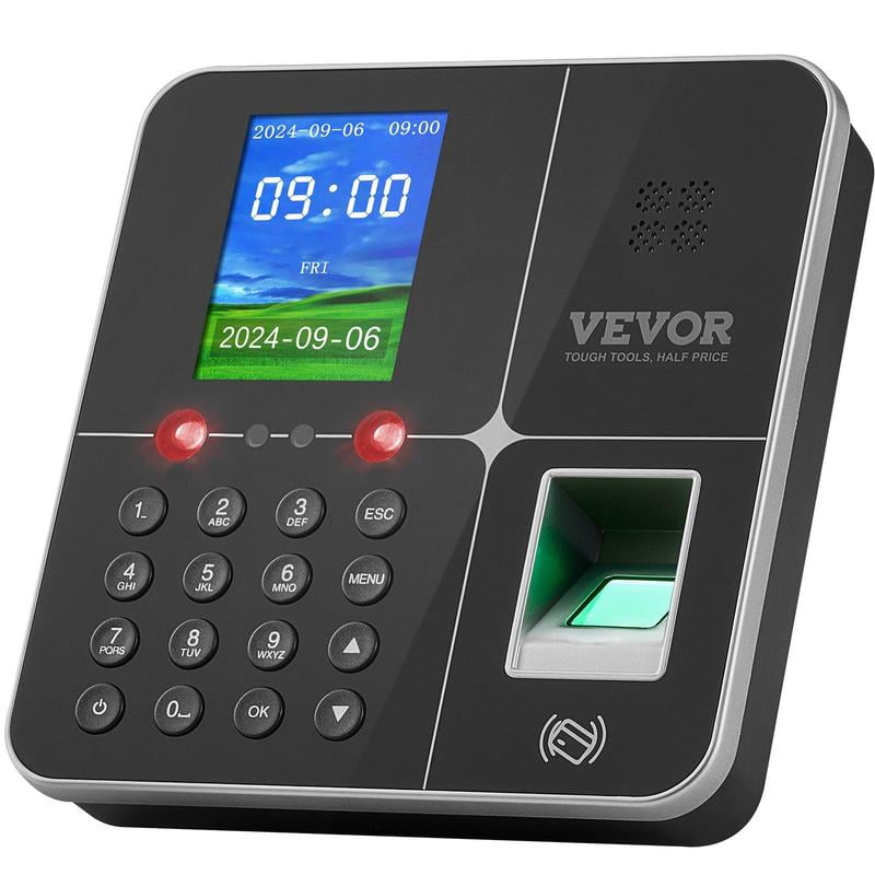 VEVOR Time Clocks for Employees Small Business with Face, Fingerprint ...