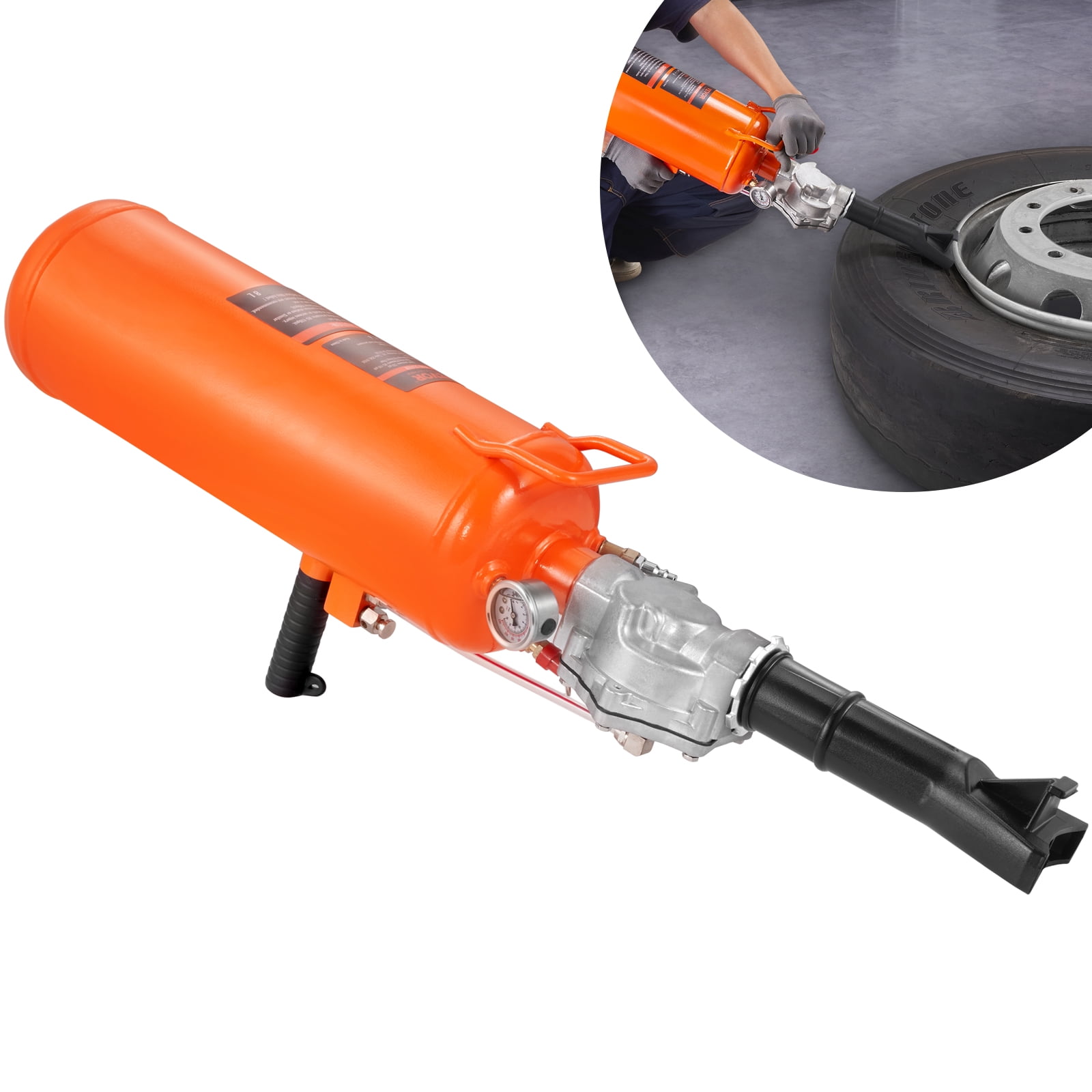 VEVOR Tire Bead Setter, 8L Capacity, 120 PSI Air Bead Blaster, Handheld ...