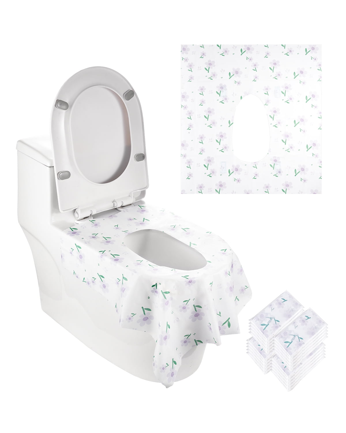 VEVOR Toilet Seat Covers Disposable, 4 Pack Extra Large Waterproof ...