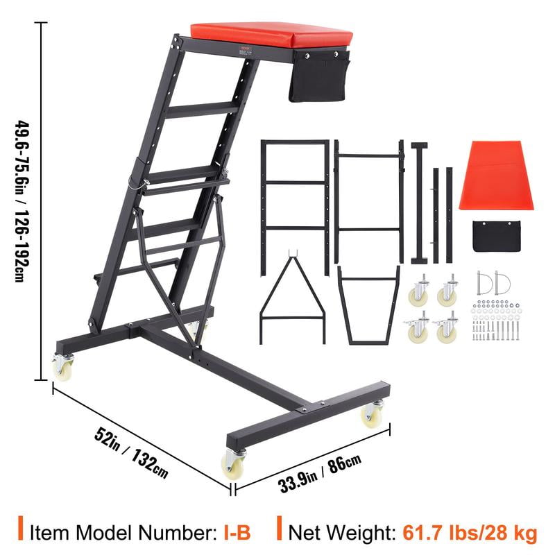 VEVOR Topside Automotive Engine Creeper, Adjustable Height Foldable ...