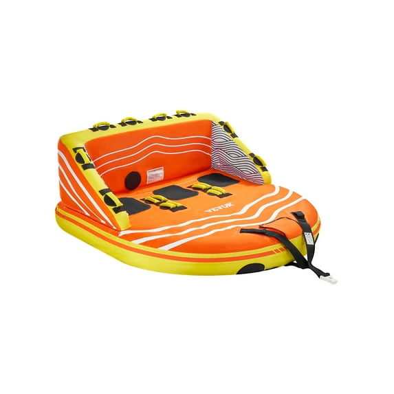 VEVOR Towable Tube for Boating, 1-3 Riders Inflatable Boat Tubes and ...