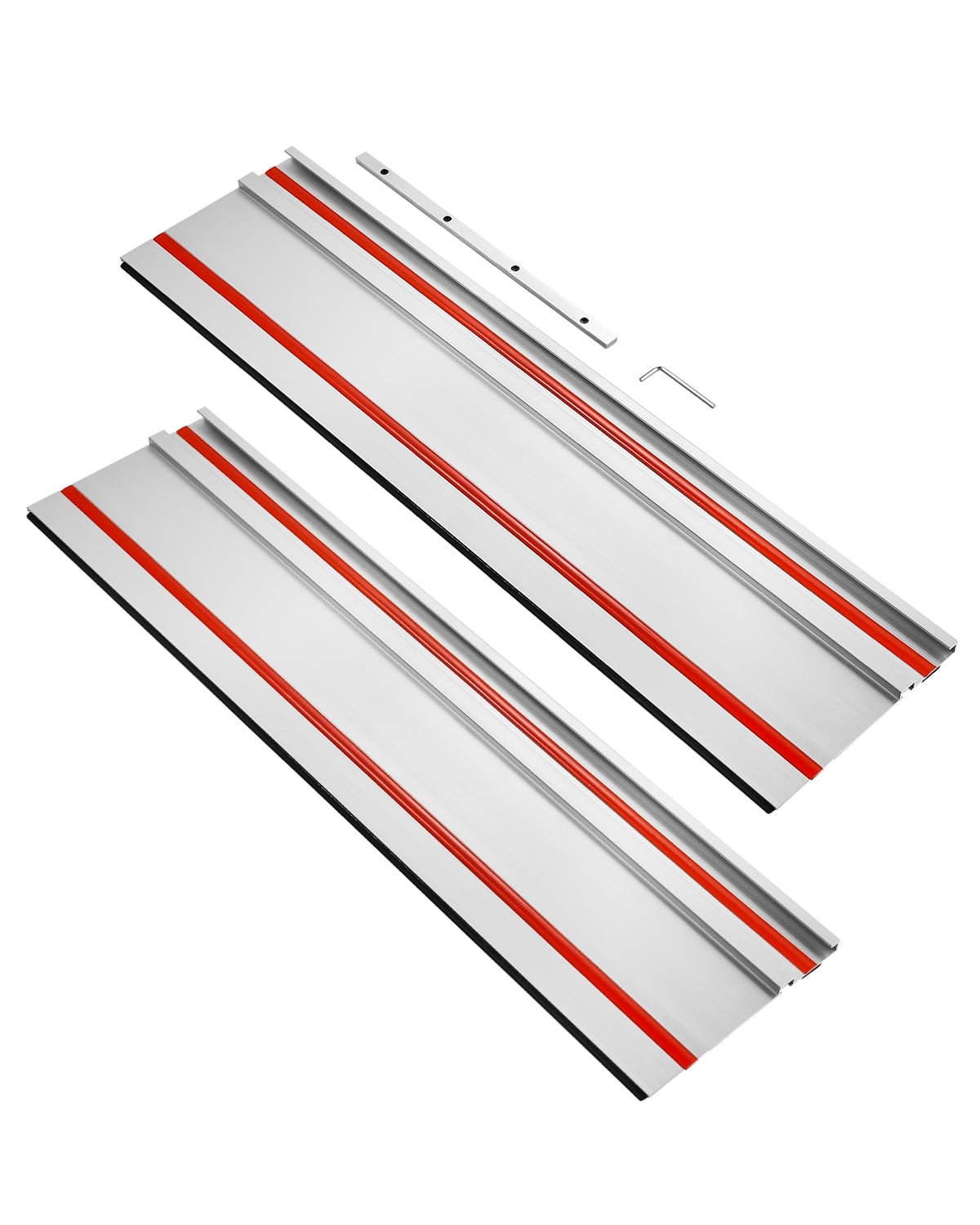 VEVOR Track Saw Guide Rail, 55 in Cutting Range, Includes 2 PCs 27.5 in ...