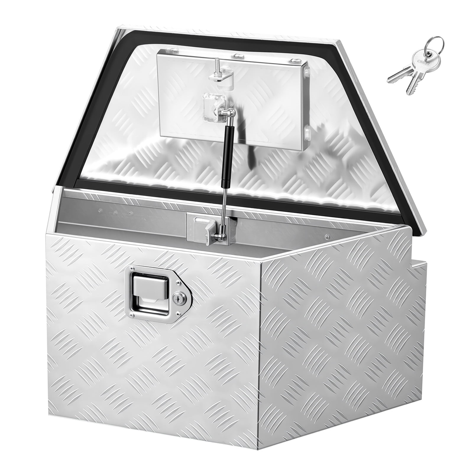 VEVOR Trailer Tongue Box, 26" x 13" x 12" Aluminum Trailer Tongue Tool ...