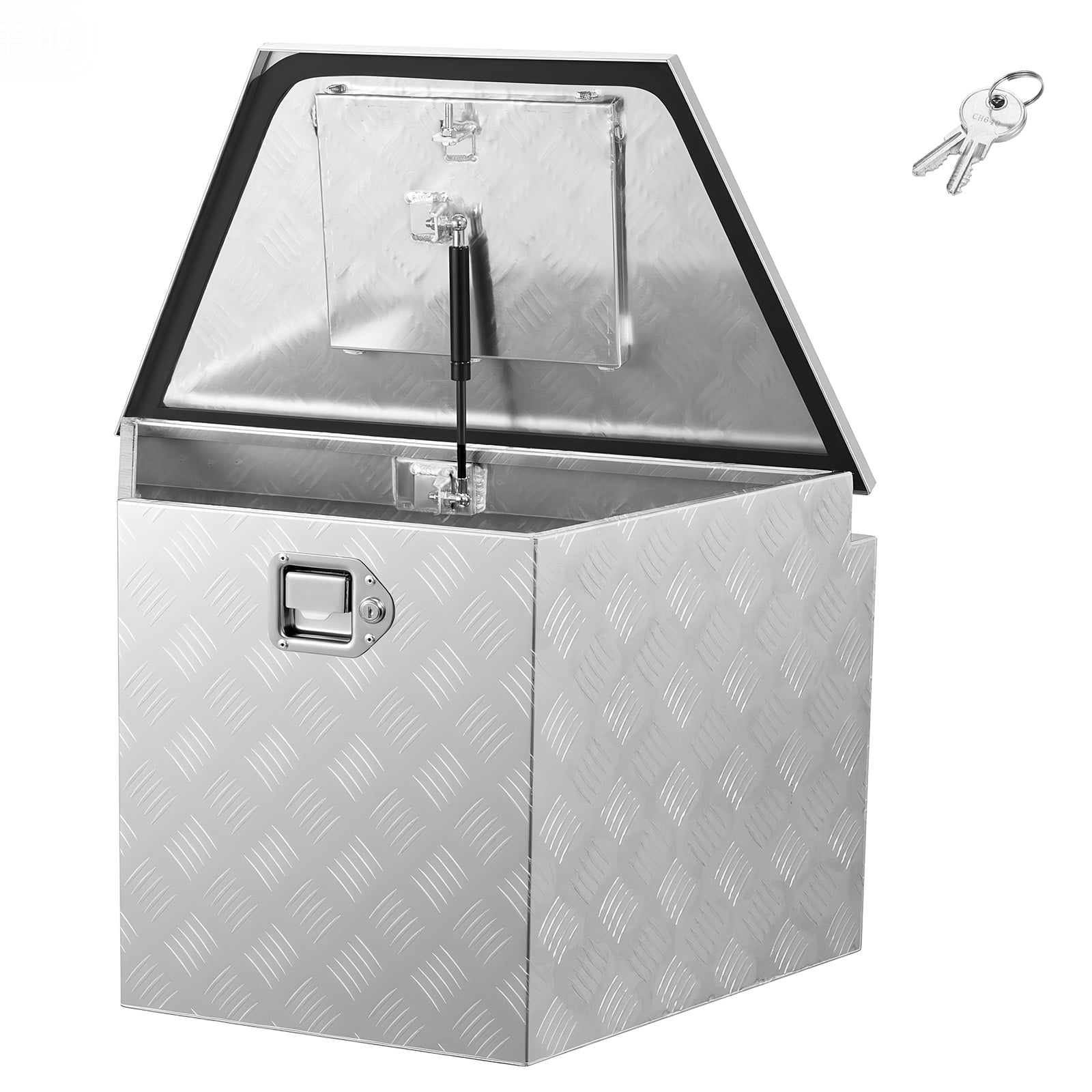 VEVOR Trailer Tongue Box, 33" x 19" x 18" Aluminum Trailer Tongue Tool ...