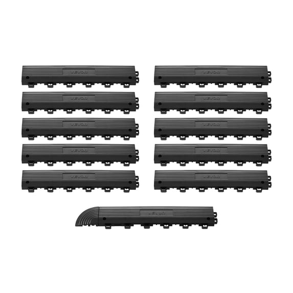 VEVOR Transition Edge Kit, 11-Piece, Durable PP Interlocking Modular ...