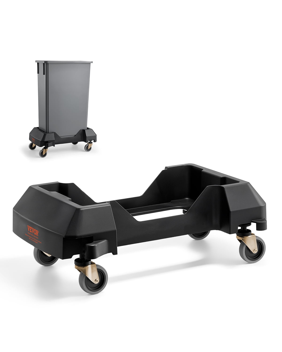 VEVOR, Trash Can Dolly, Model XDL-90A, 16/23 Gallon Compatibility ...