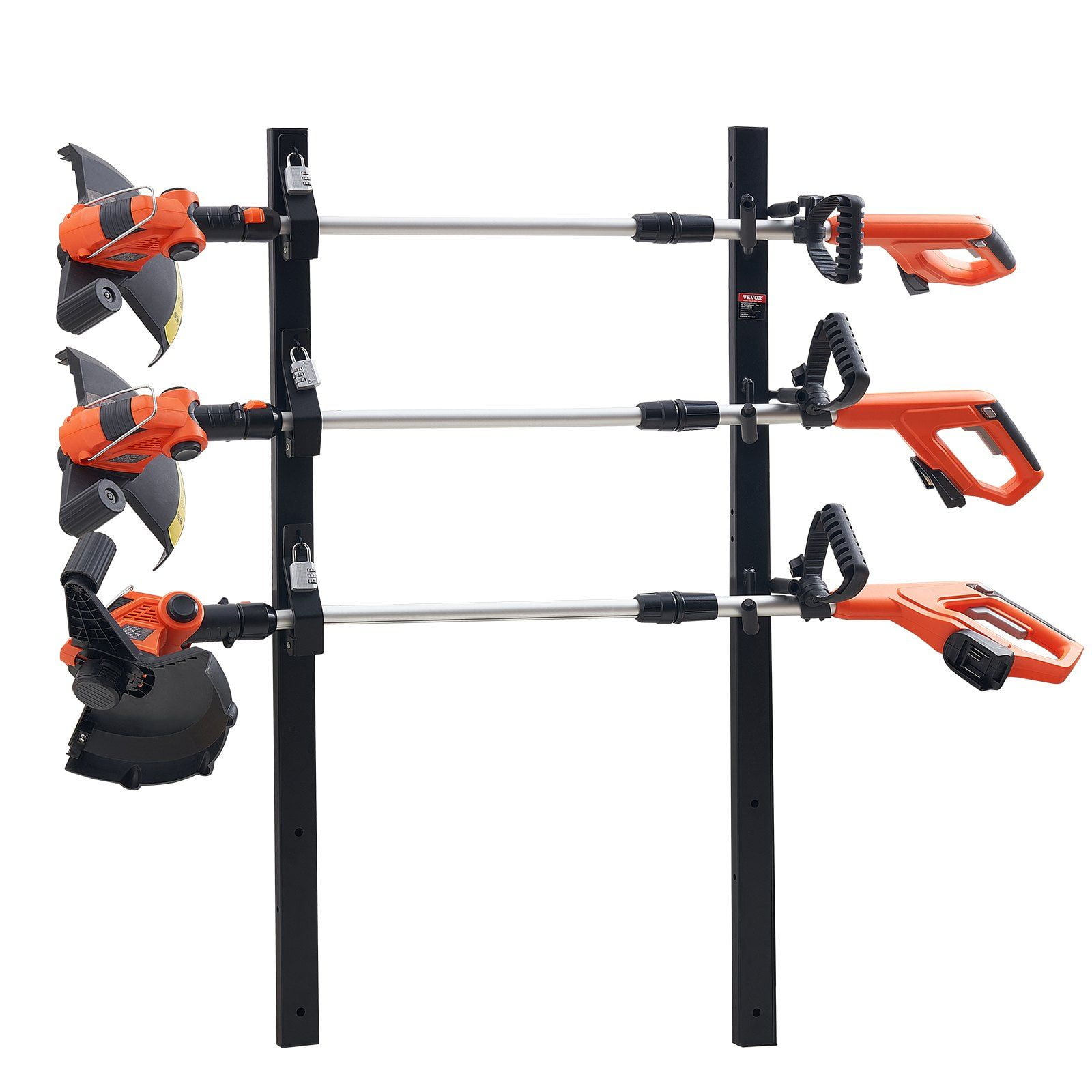 VEVOR Trimmer Rack, 3 Place Weeder Trimmer Rack, Locking Trim Holder ...