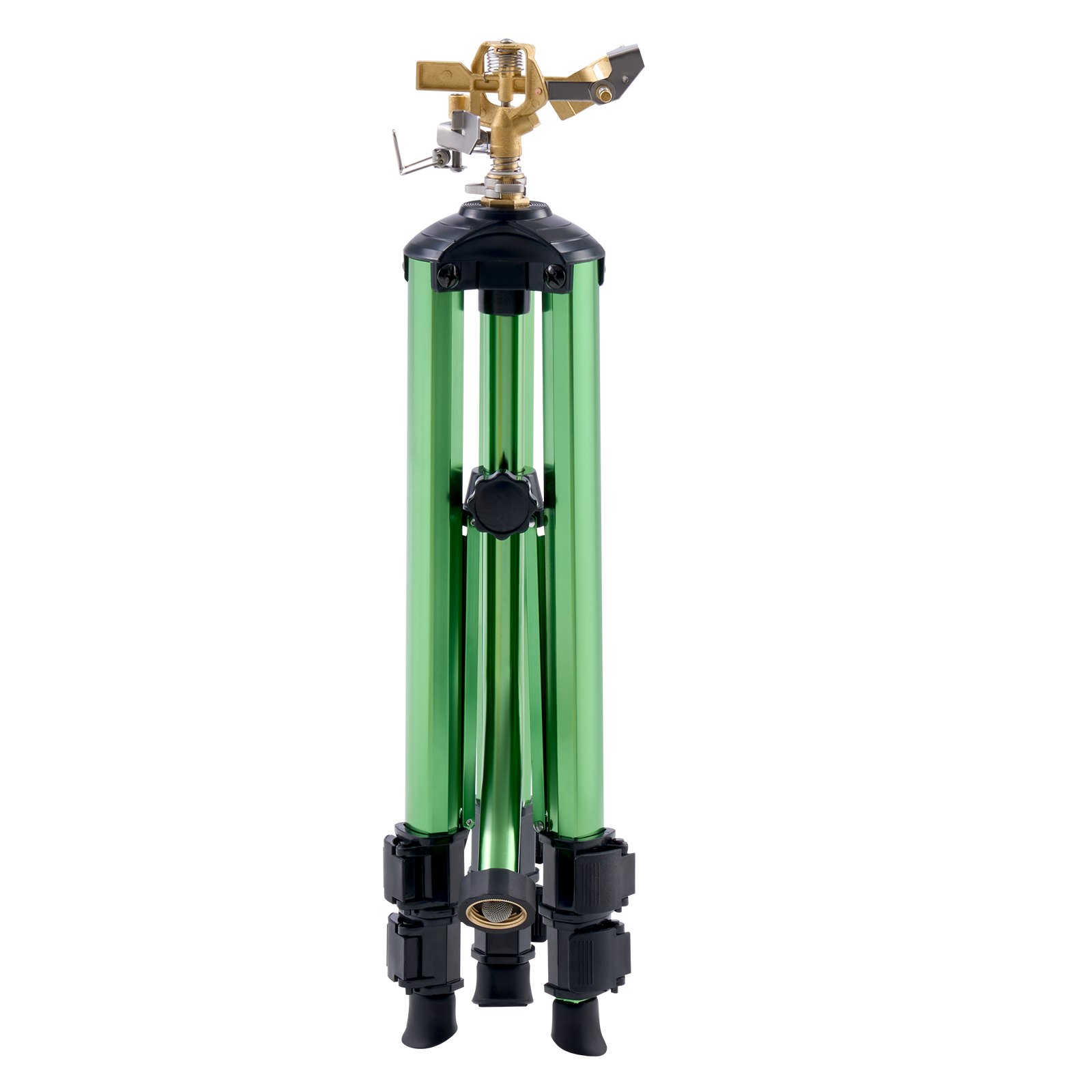 VEVOR Tripod Sprinkler, Heavy-Duty 360° Adjustable Lawn Sprinkler for ...