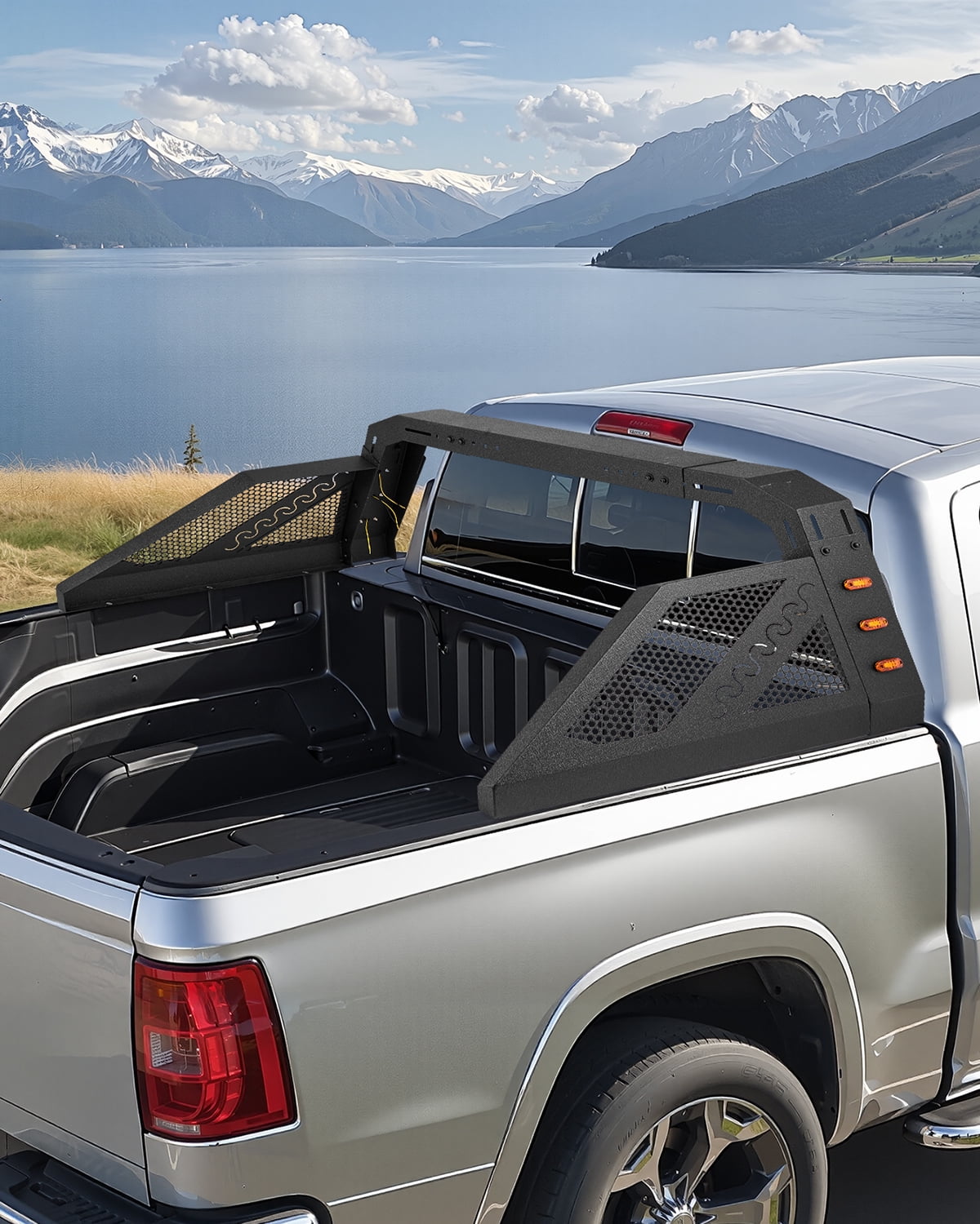 VEVOR Truck Bed Roll Bar, Universal Pickup Sport Adjustable Bar Chase ...