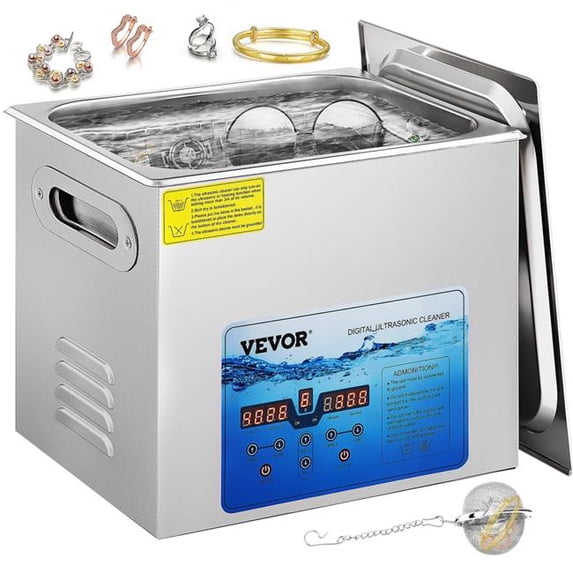 Vevor DPCSBQXJMC10LCKANV1 10L 110V Ultrasonic Cleaner - Walmart.com