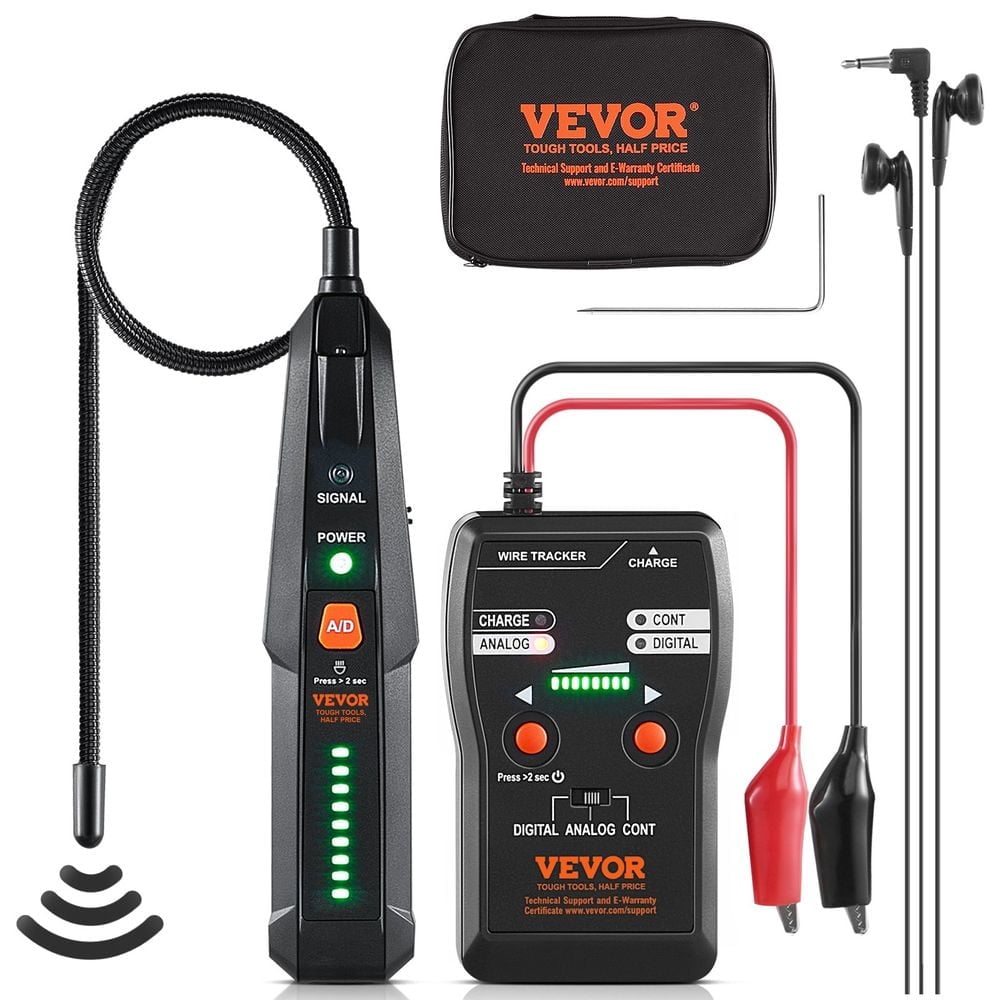 VEVOR Underground Cable Locator 6.5 FT Max. Detection Depth, Wire ...