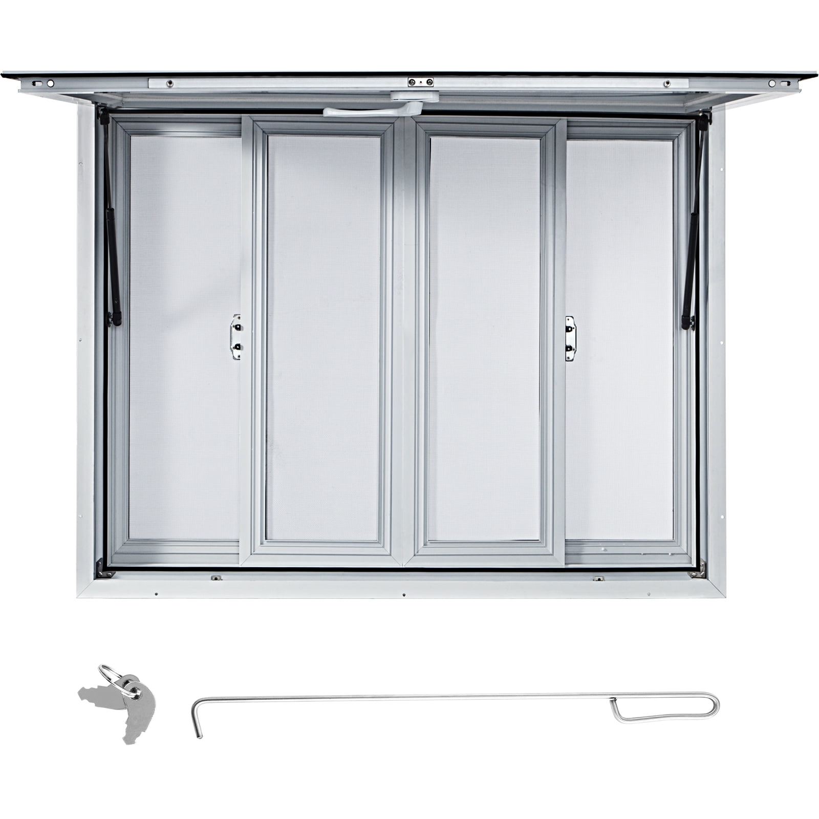 VEVOR 48x36 inch Concession Window, Aluminum Food Truck Service Window ...