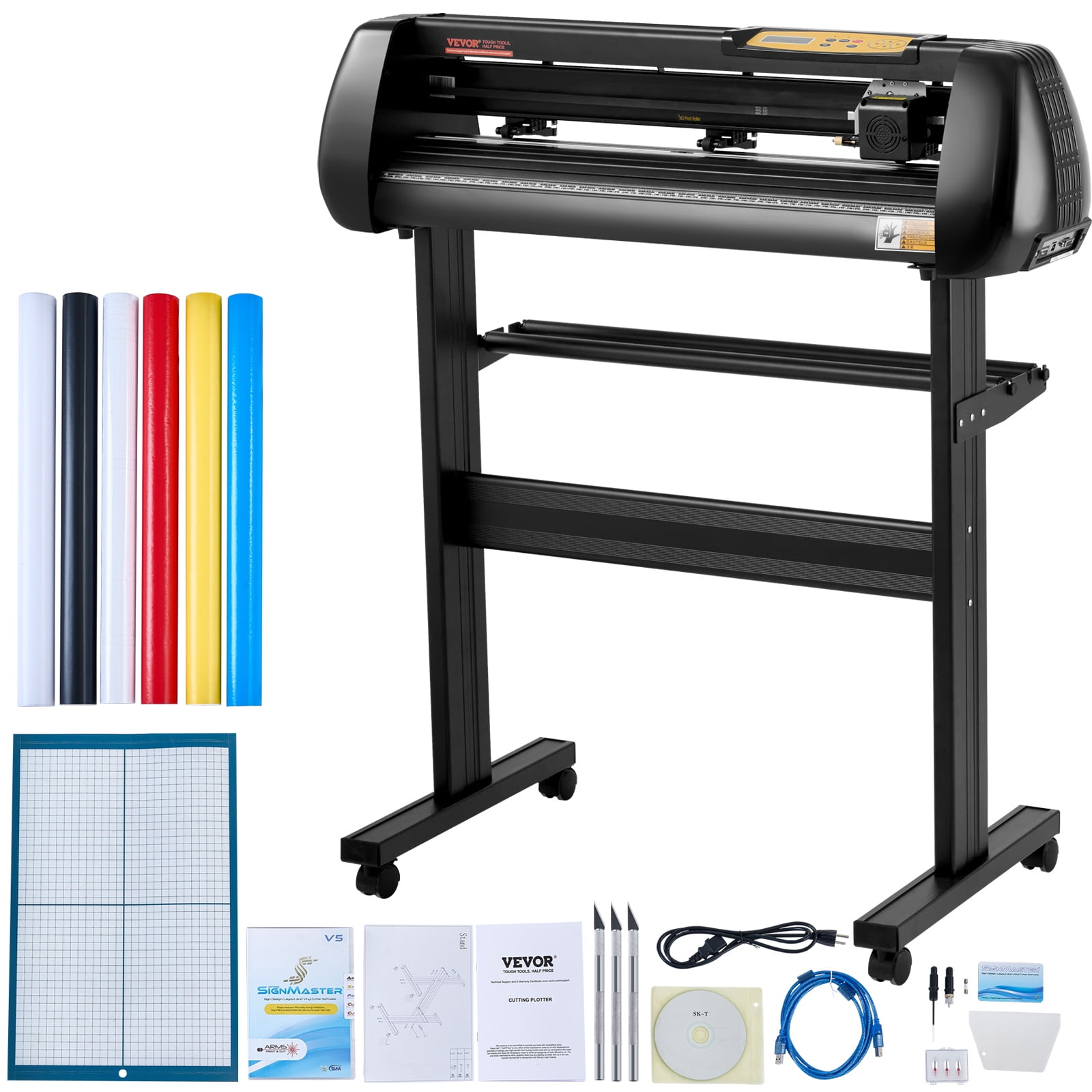 VEVOR Vinyl Cutter Machine, 28-inch Cutting Plotter, Adjustable Speed ...