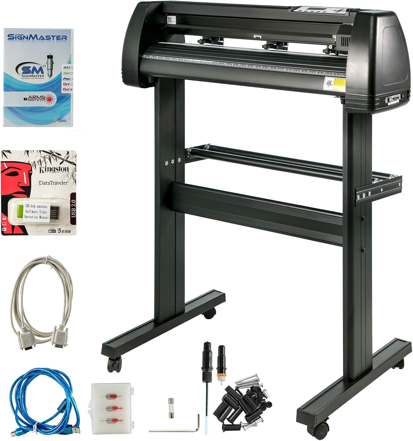 VEVOR Vinyl Cutter Machine, 34 Inch Paper Feed Cutting Plotter Bundle ...