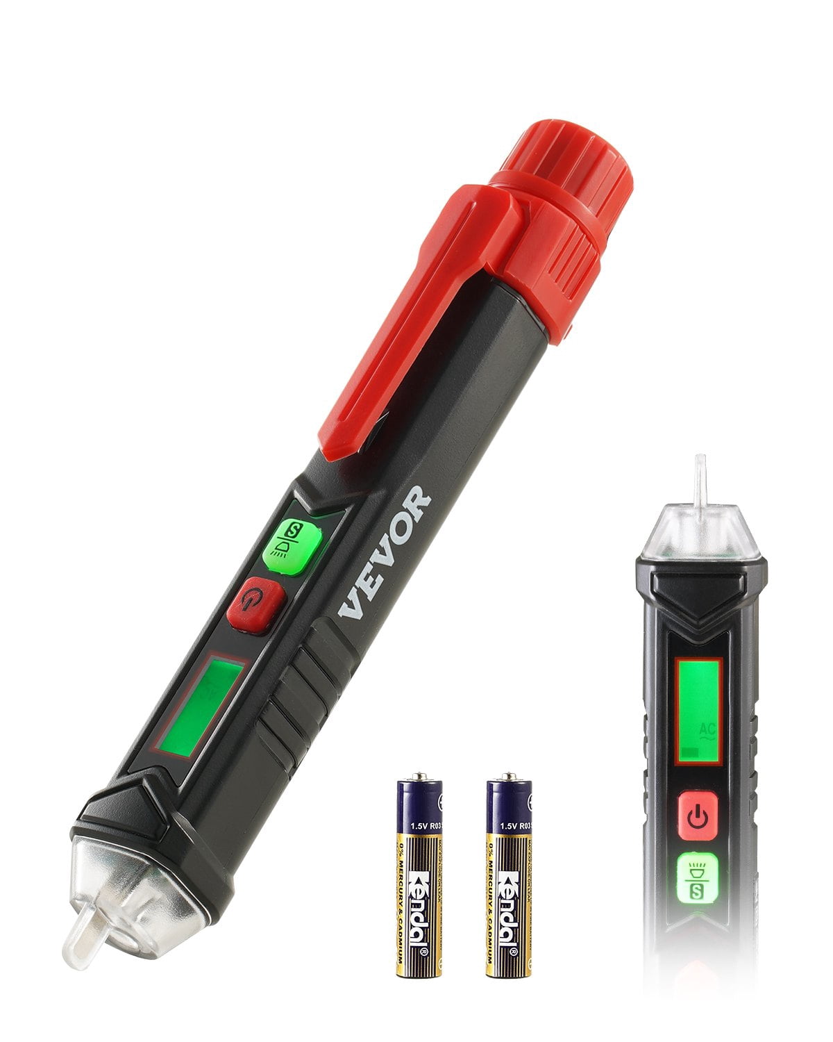 VEVOR Voltage Tester, Non-Contact Voltage Detector with Adjustable ...