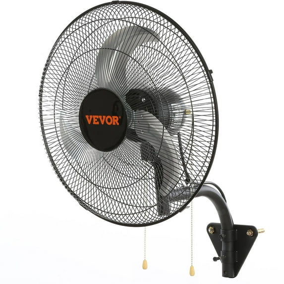 VEVOR Wall Mount Fan, 18 Inch, 3-speed High Velocity Max. 4000 CFM ...