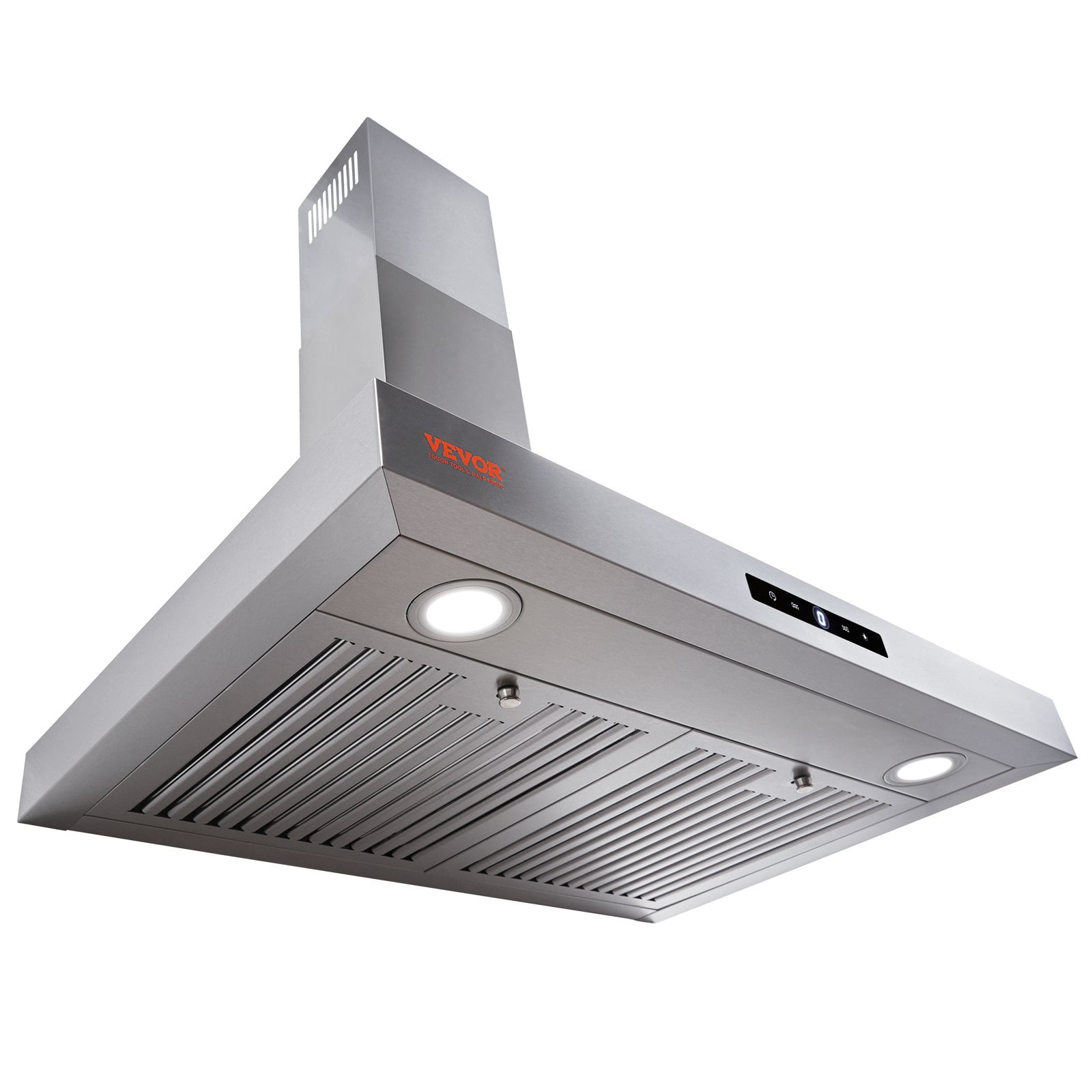 VEVOR Wall Mount Range Hood, 30" Ductless Chimney-Style Kitchen Vent ...