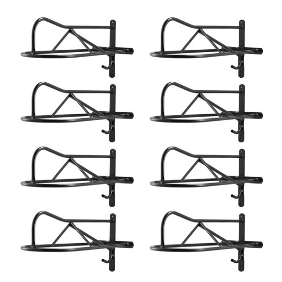 VEVOR Wall Mount Saddle Rack, 27.3 x 16.3 x 12.5 in, 8 Packs Horse ...