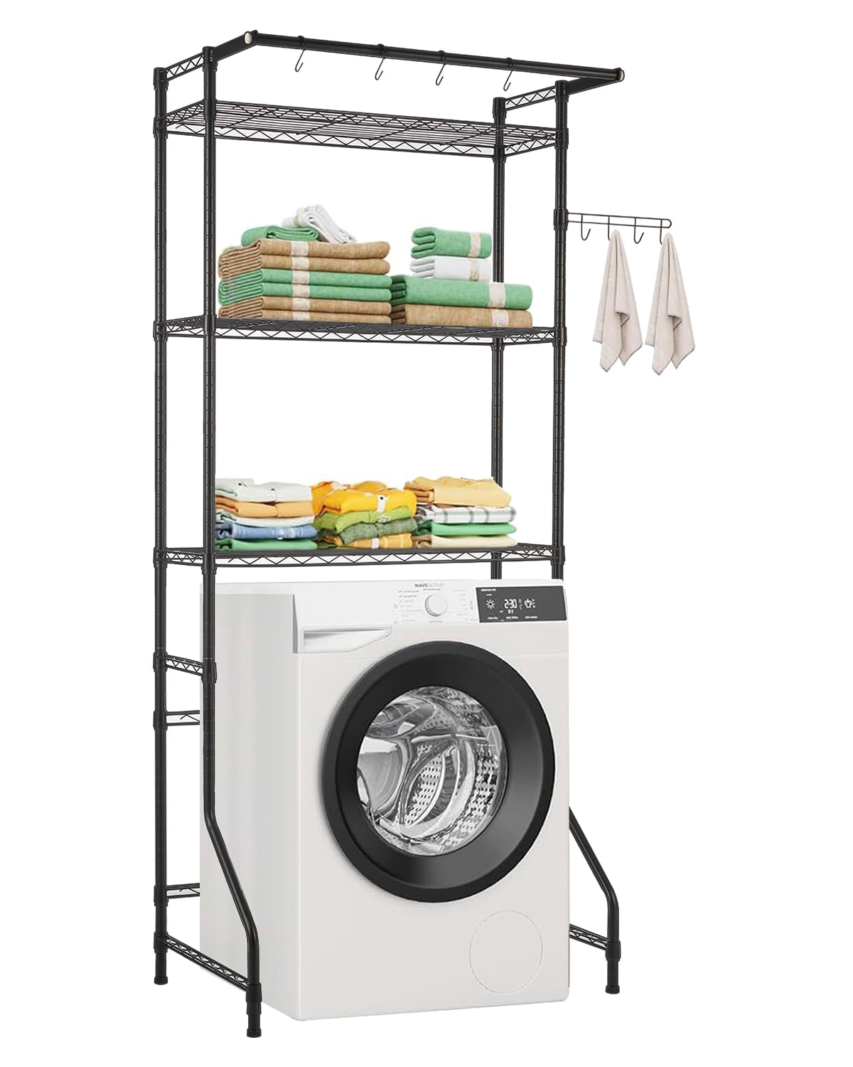 VEVOR Over Washer and Dryer Storage Shelf, 3 Tiers Laundry Room Drying ...