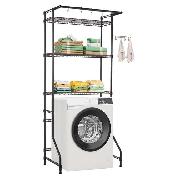 VEVOR Over Washer and Dryer Storage Shelf, 3 Tiers Laundry Room Drying ...