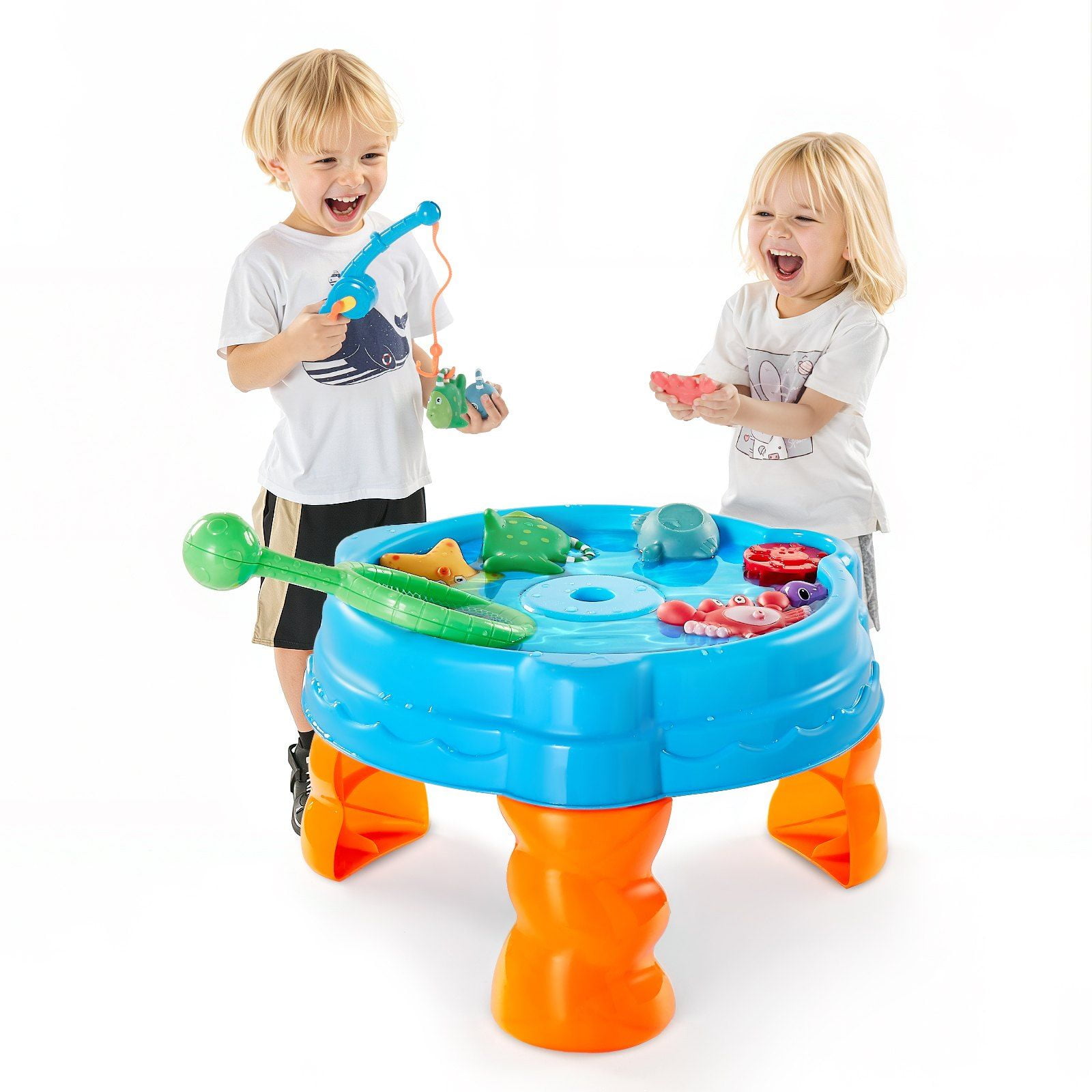 VEVOR Water Table for Toddlers Kids Activity Sensory Table with 9PCS ...