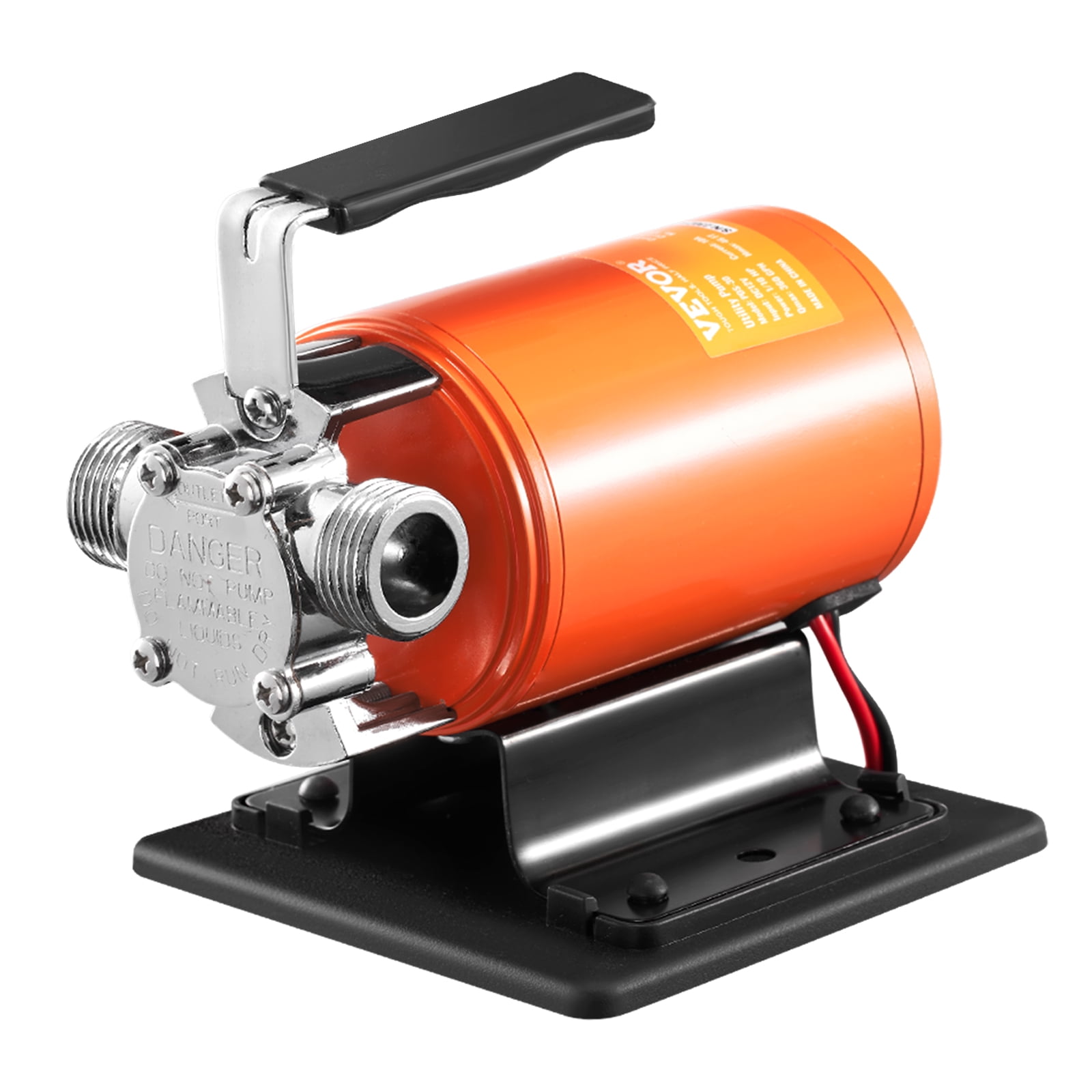VEVOR Water Transfer Pump, 12V DC 360 GPH 1/10HP, Portable Electric ...