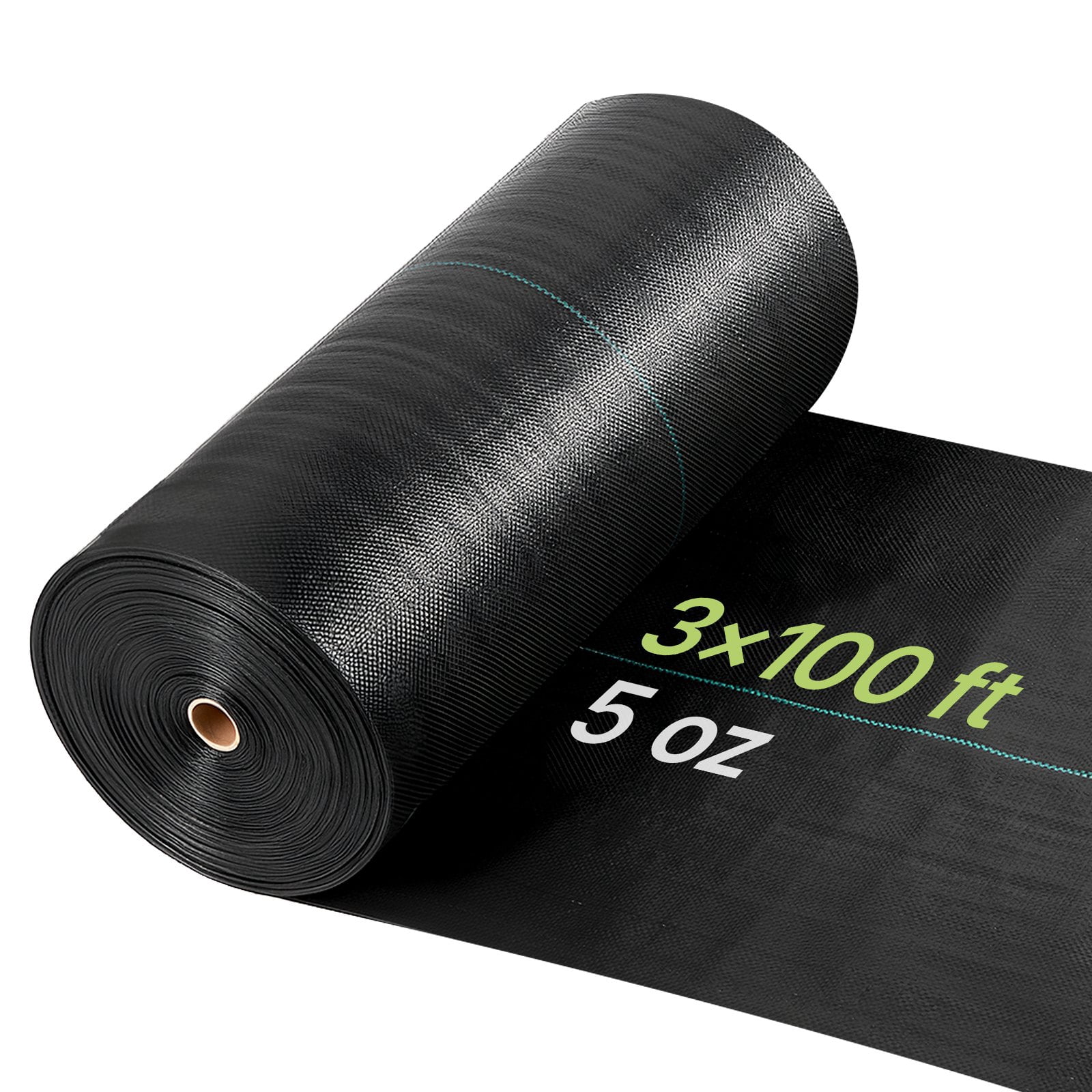 VEVOR Weed Barrier Fabric Heavy Duty, 3x100FT 5oz Landscape Fabric ...