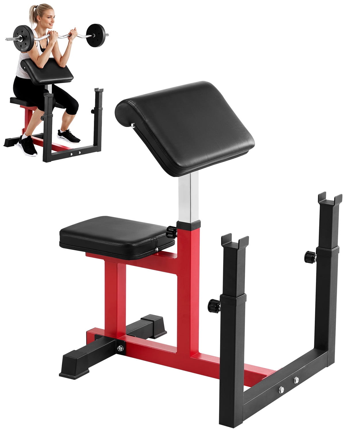 VEVOR Weight Bench with Leg Extension, Strength Training Benches, Max ...
