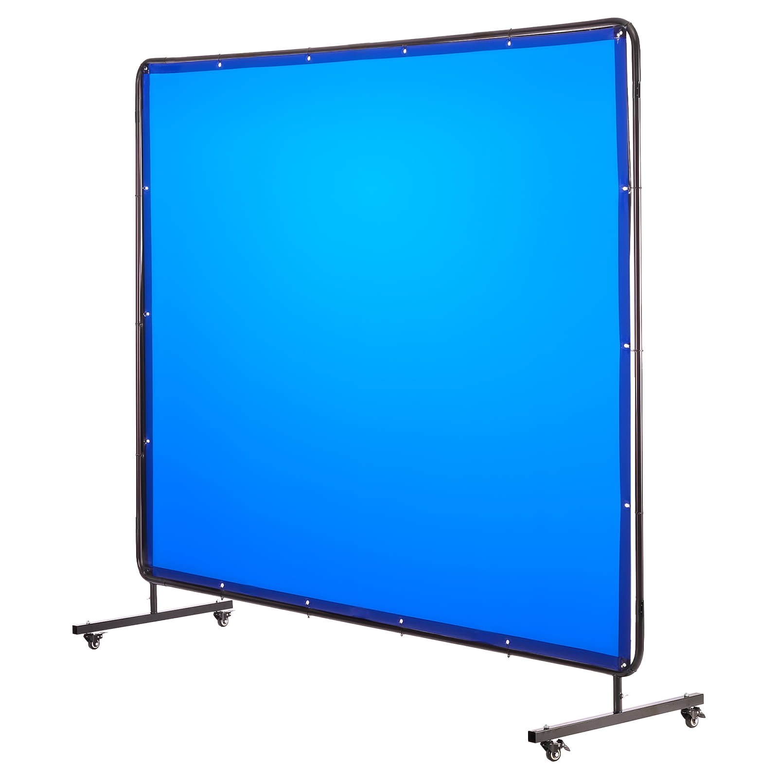 VEVOR Welding Screen with Frame, 6 x 8 FT Welding Curtain Screen, Flame ...