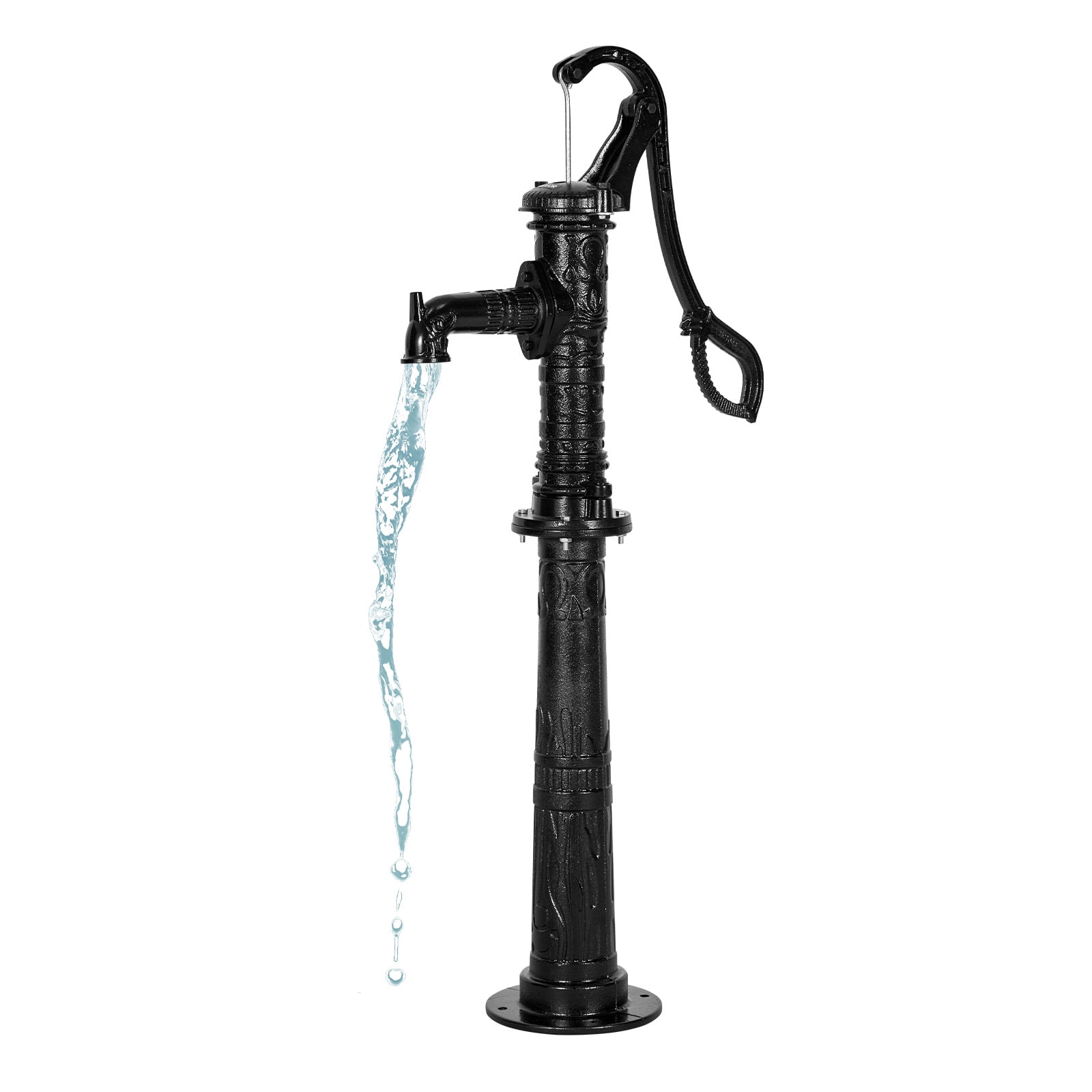 VEVOR Well Hand Pitcher Pump, 20 ft Max Lift, Antique Cast Iron Manual ...