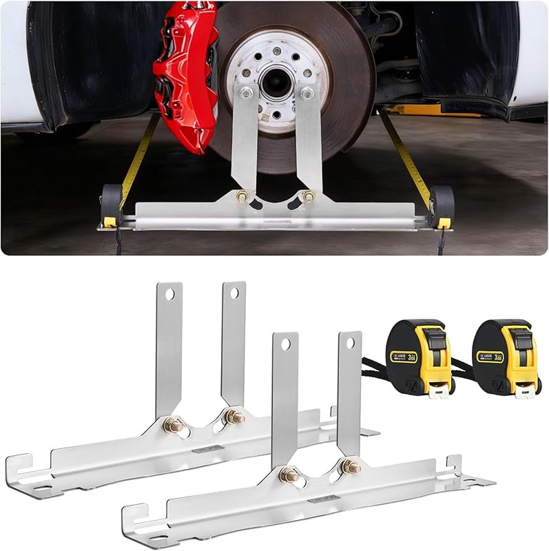 VEVOR Wheel Alignment Tool, 2-Pack Toe Alignment Toe Plates, Stainless ...