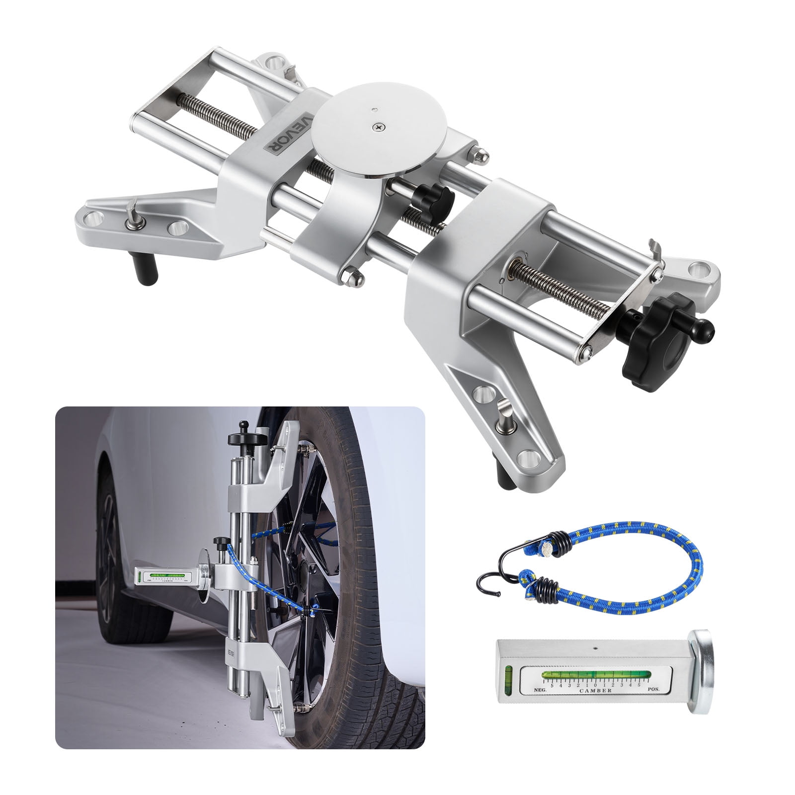 VEVOR Wheel Clamp & Magnetic Adapter, 2 PCS Aluminum Alloy Wheel ...
